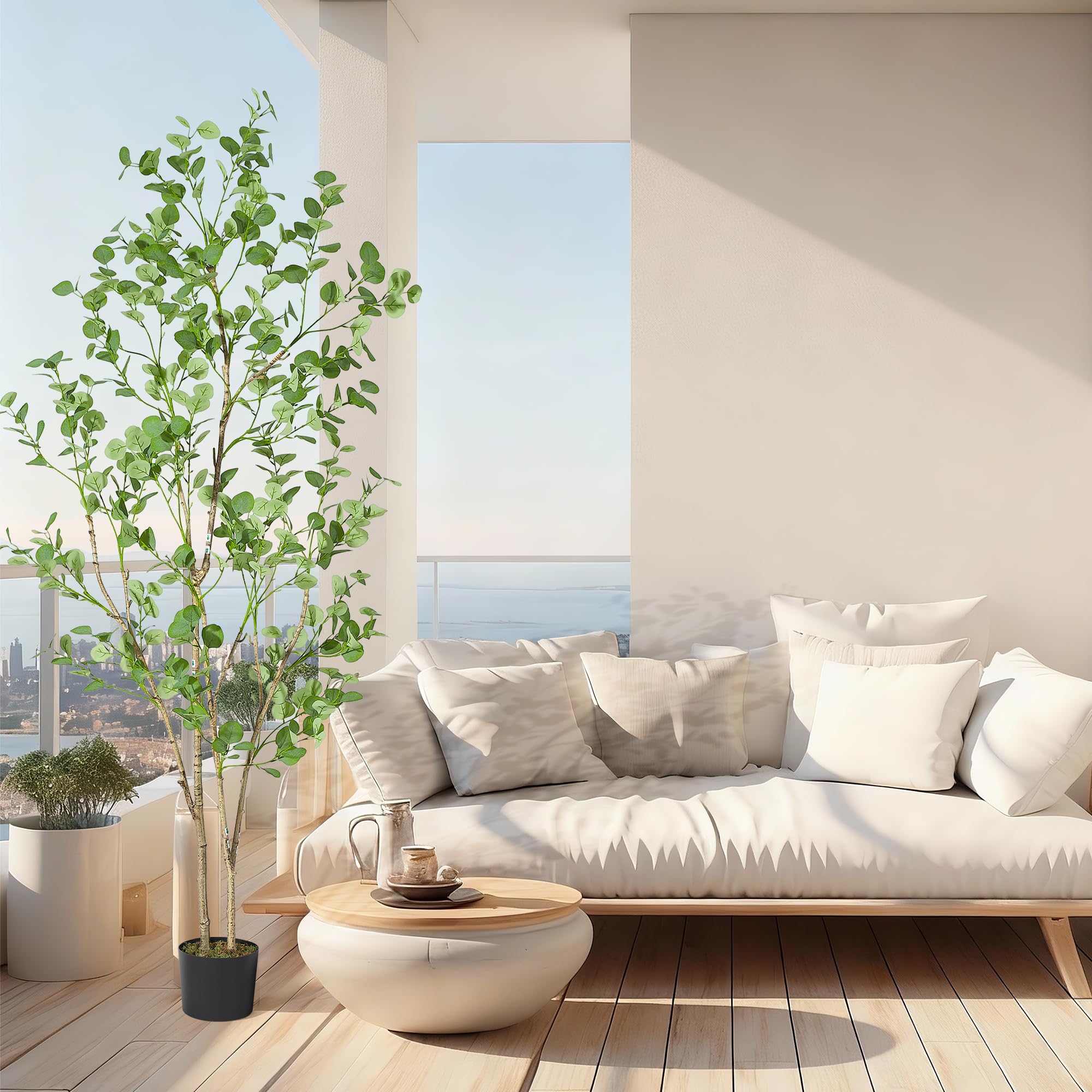 GarveeLife Artificial Eucalyptus Tree Olive Tree Anthropologie ...