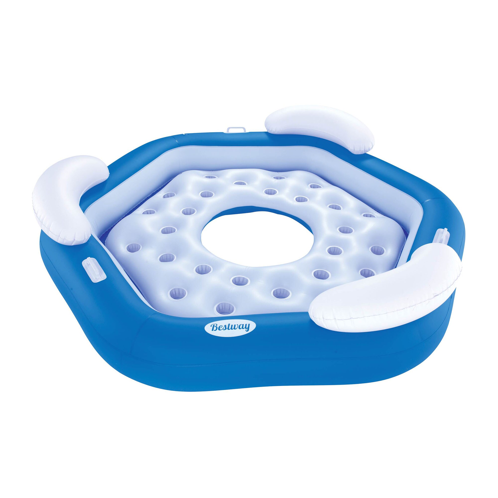 Bestway Bestway 3-Person Floating Water Island Lounge Raft With Open ...