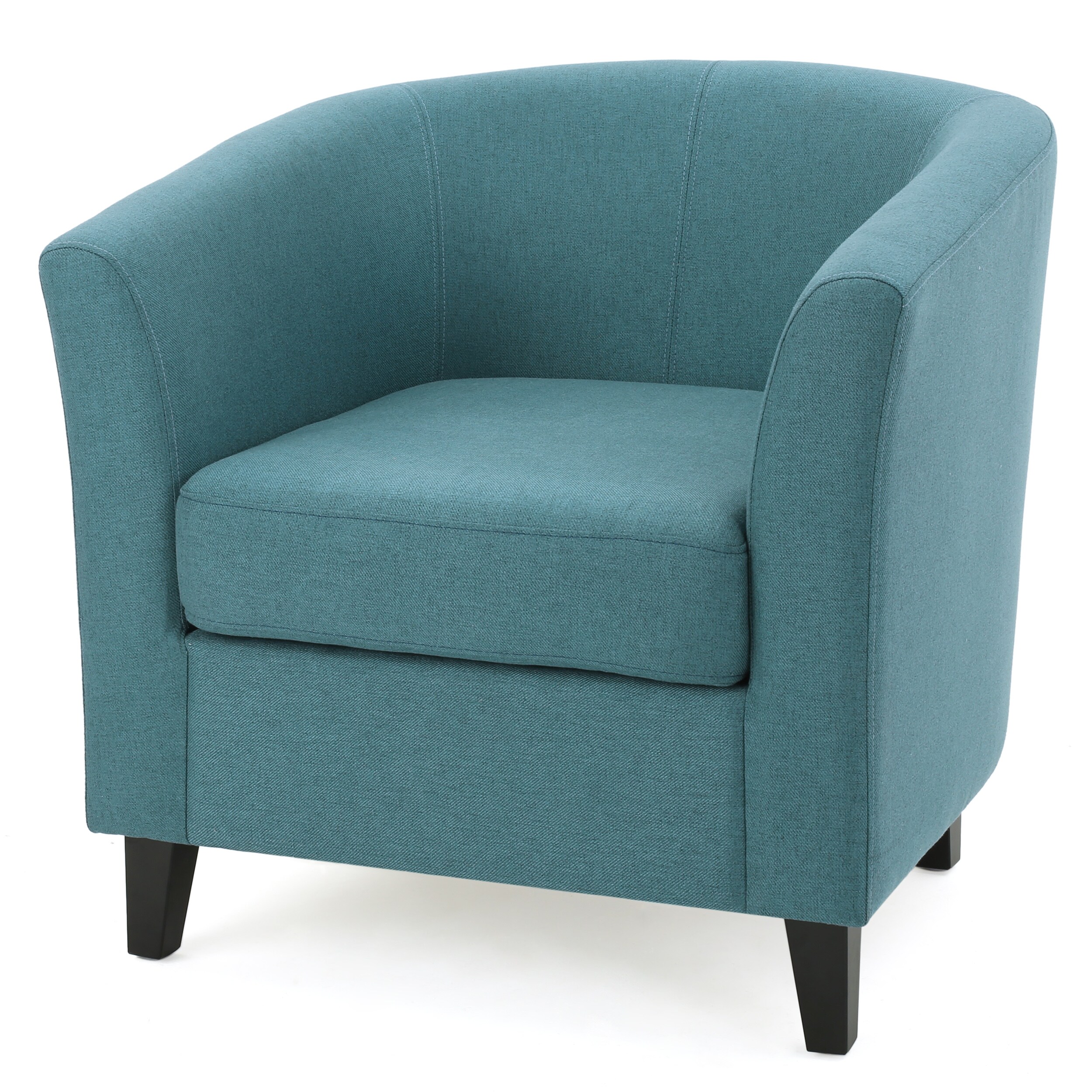 Christopher Knight Home Preston Dark Teal Fabric Club Chair-Teal in the ...