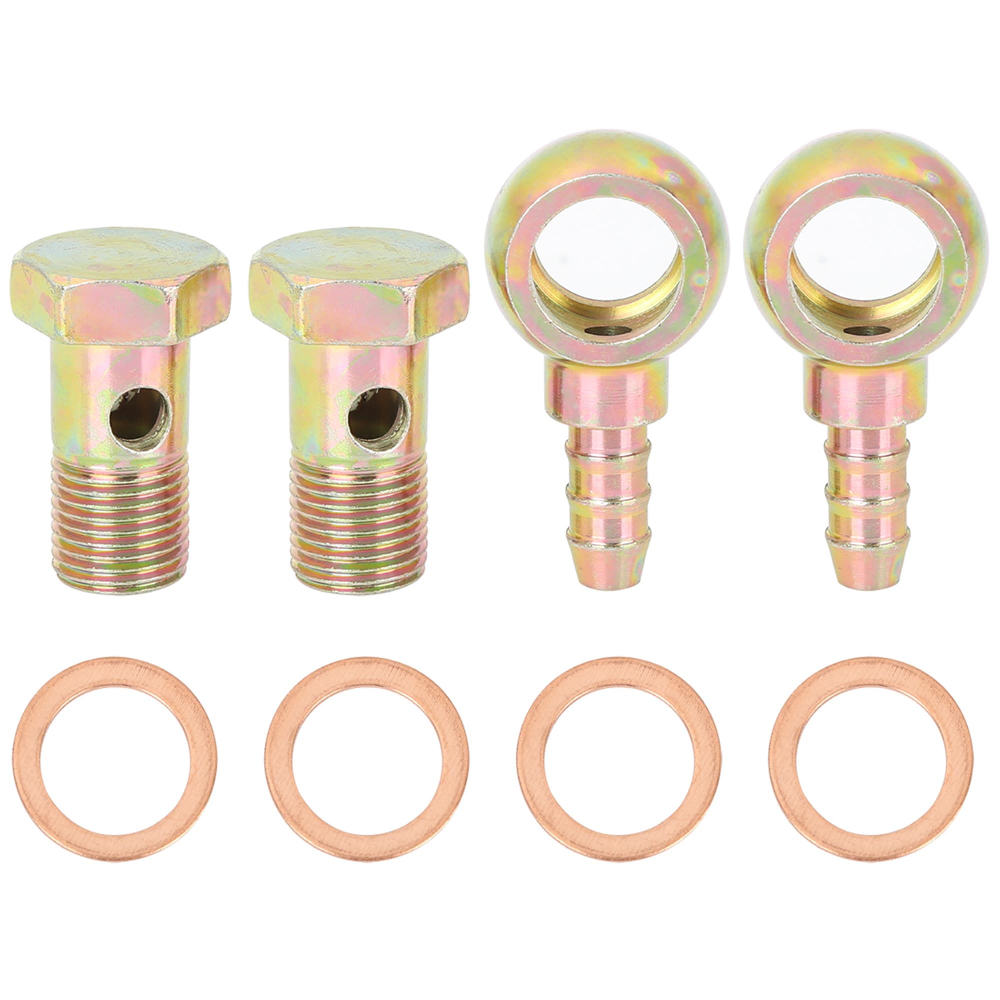 Unique Bargains 2 Sets 16mm Banjo Hose Barb Bolt Fitting Banjo Bolt ...