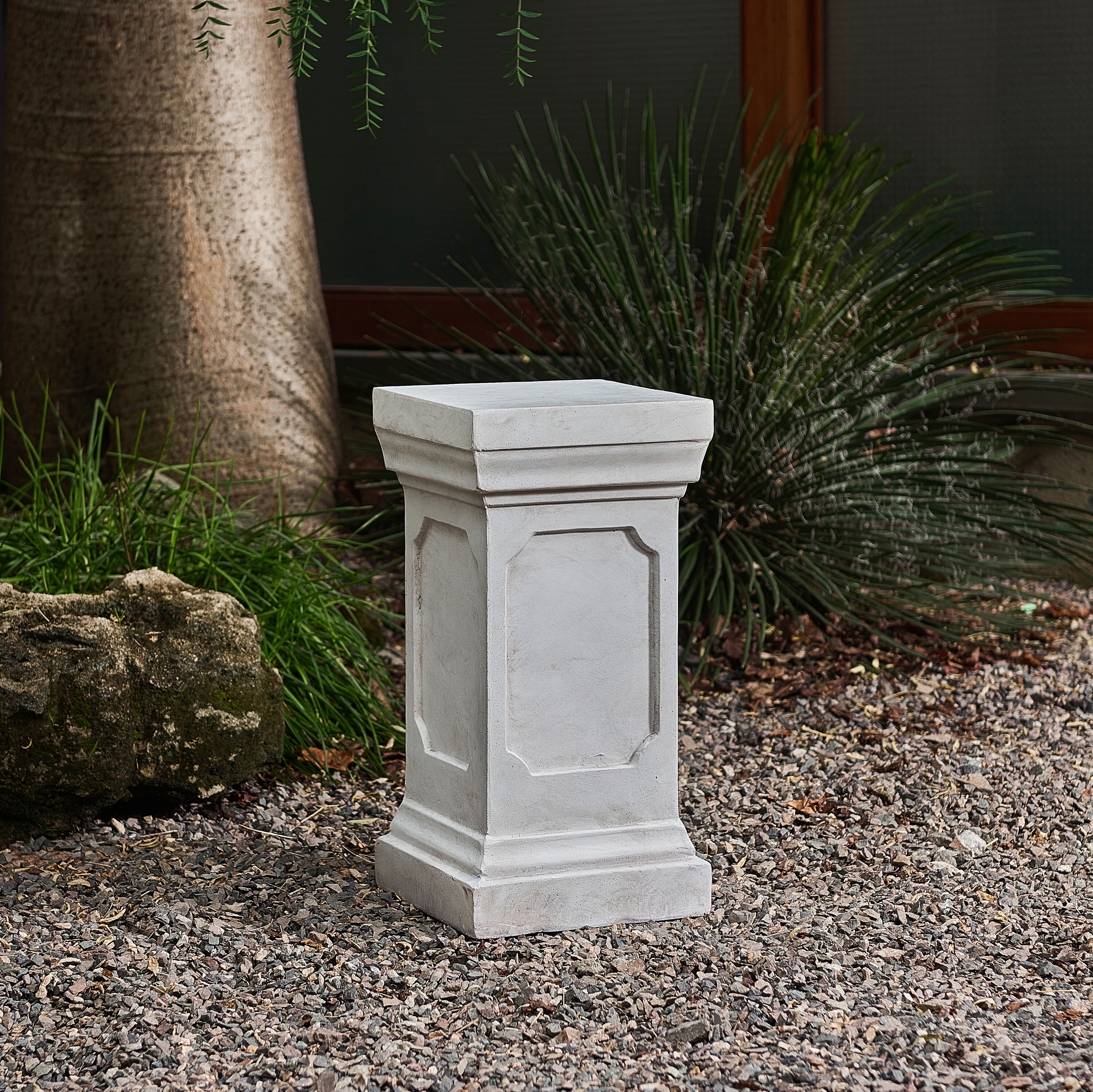 Christopher Knight Home Edmund Classic Lightweight Concrete Square ...