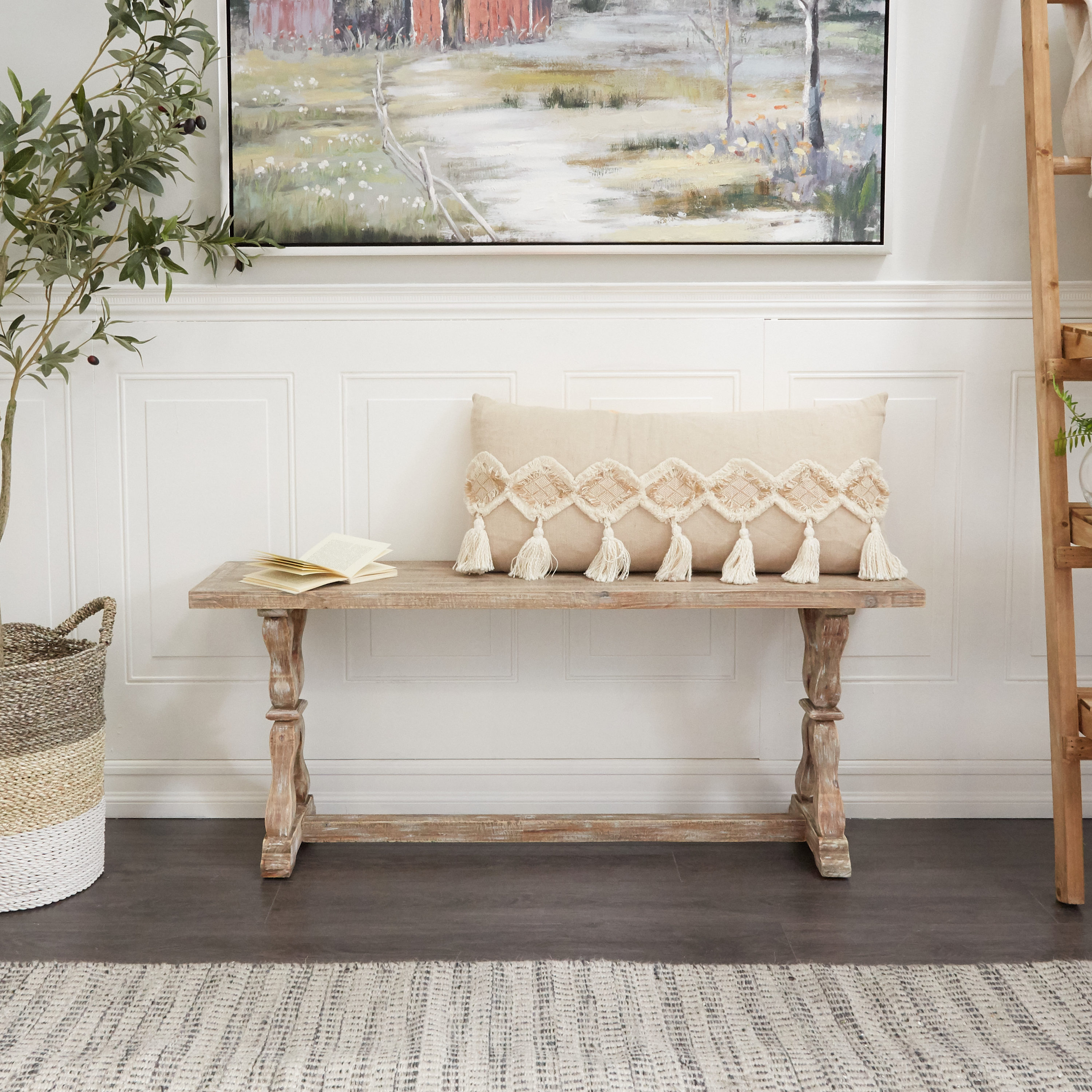 Farmhouse accent bench store