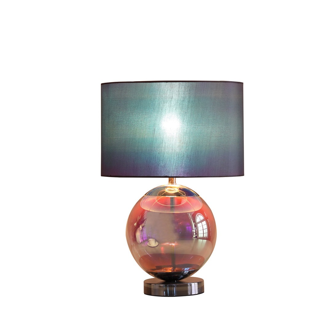 JUSHUA Iridescent Chrome Table Lamp Stylish Desk Lamp for Bedroom Decor ...