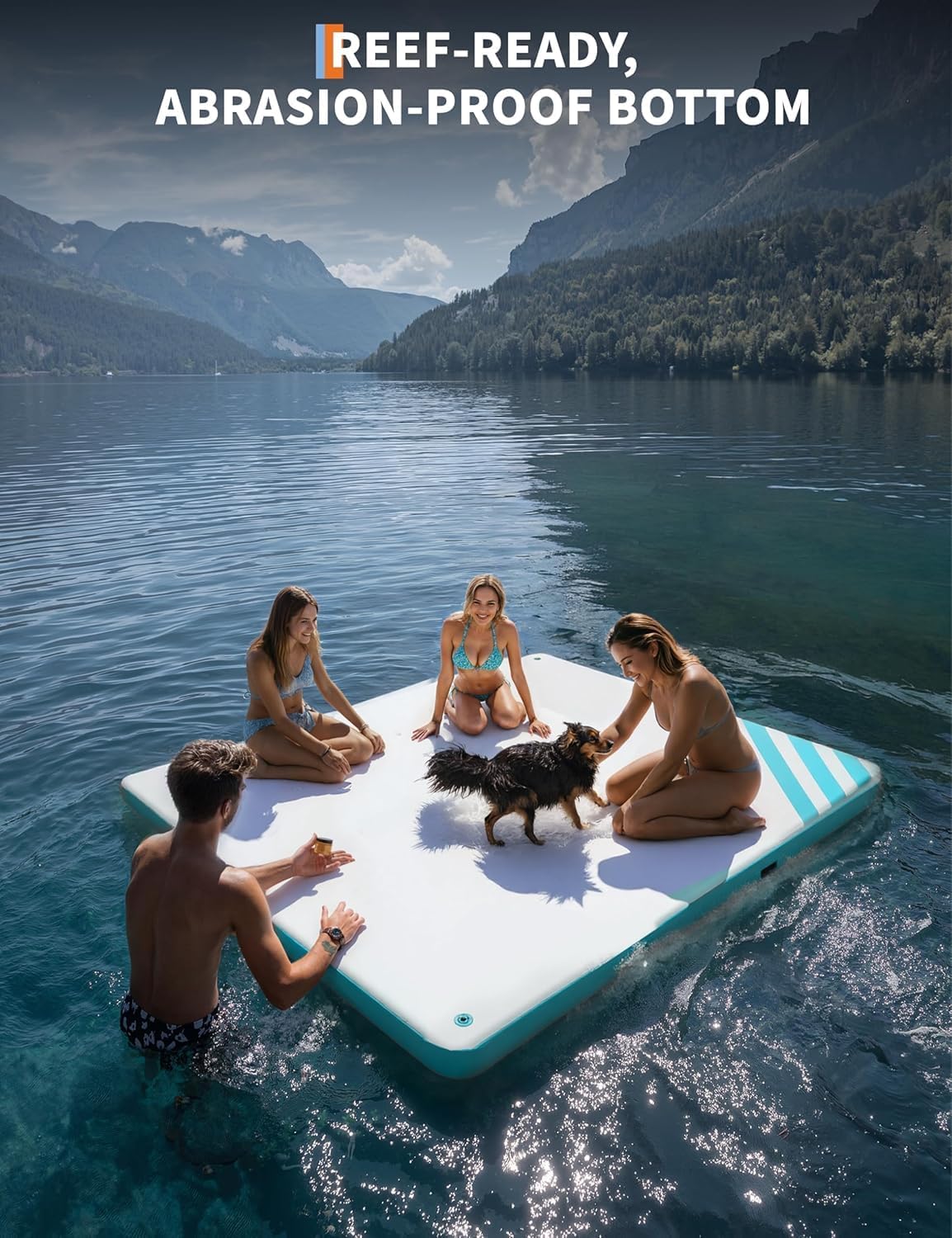 Garvee Inflatable Floating Dock Swim Platform Floating Dock for Lakes ...
