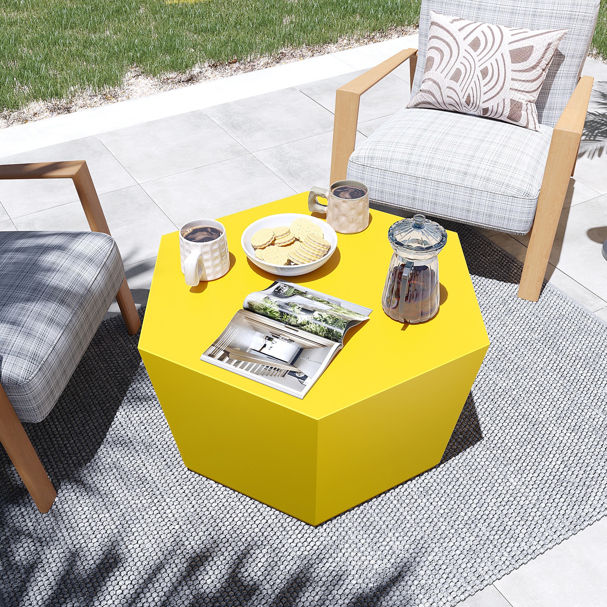 Outdoor Indoor Magnesium Oxide Table Patio Tables at Lowes.com