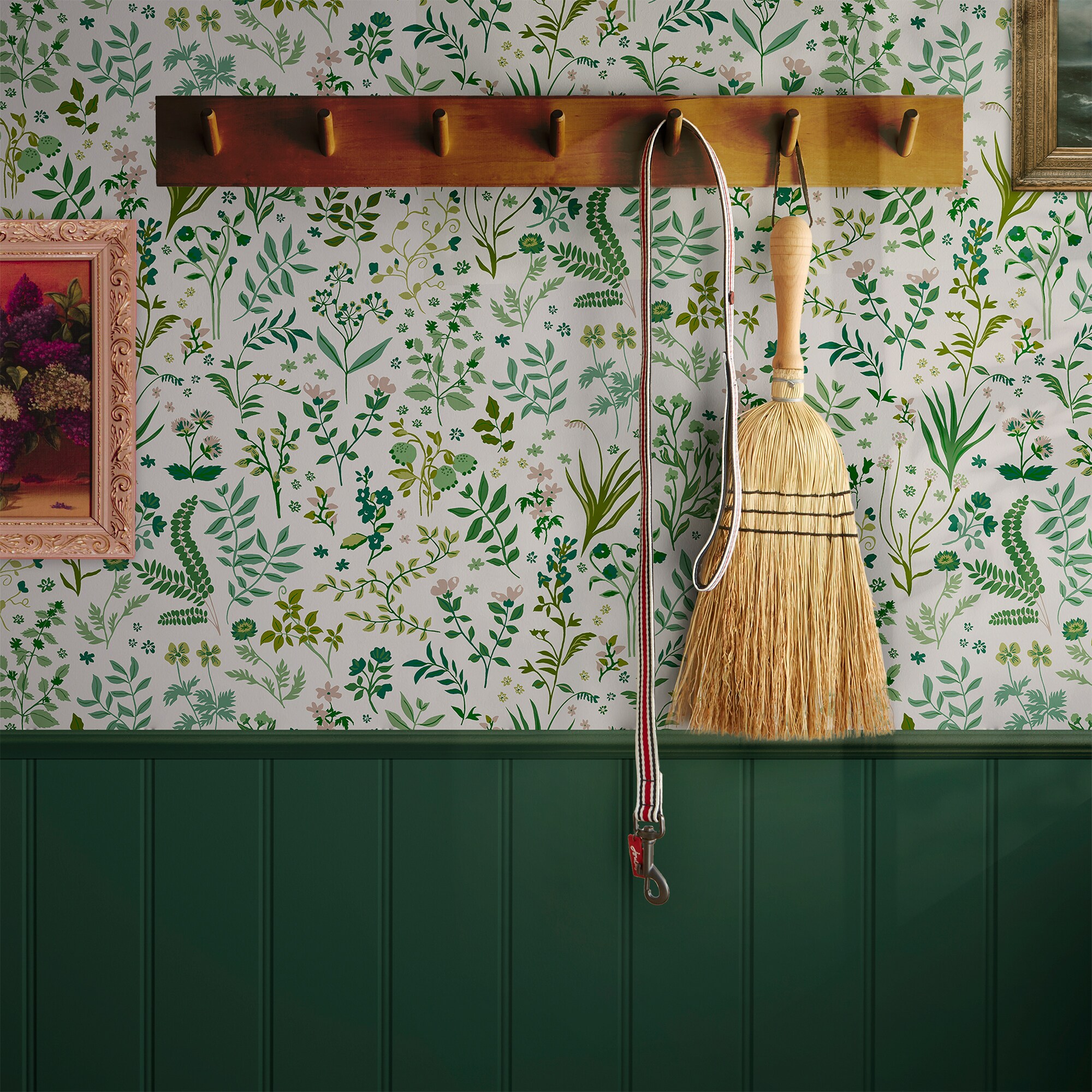 Joules 8-in Crème Non-woven Floral 56-sq ft Unpasted Paste the wall ...