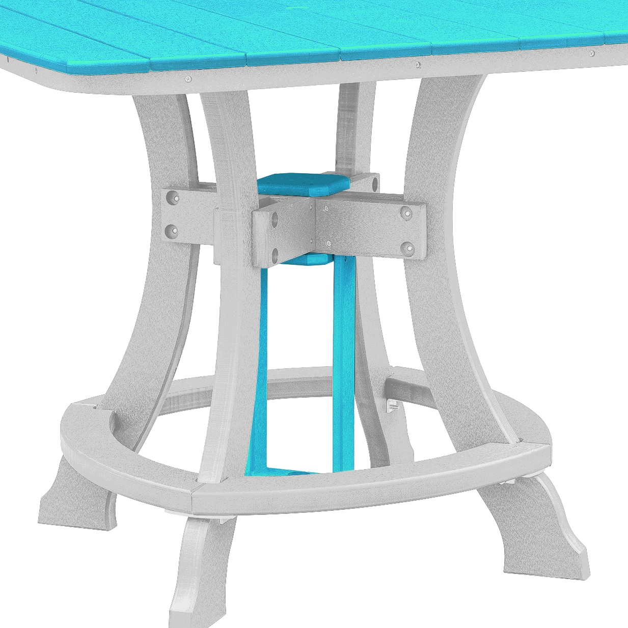 American Furniture Classics Adirondack Round Outdoor Counter Table 44 ...