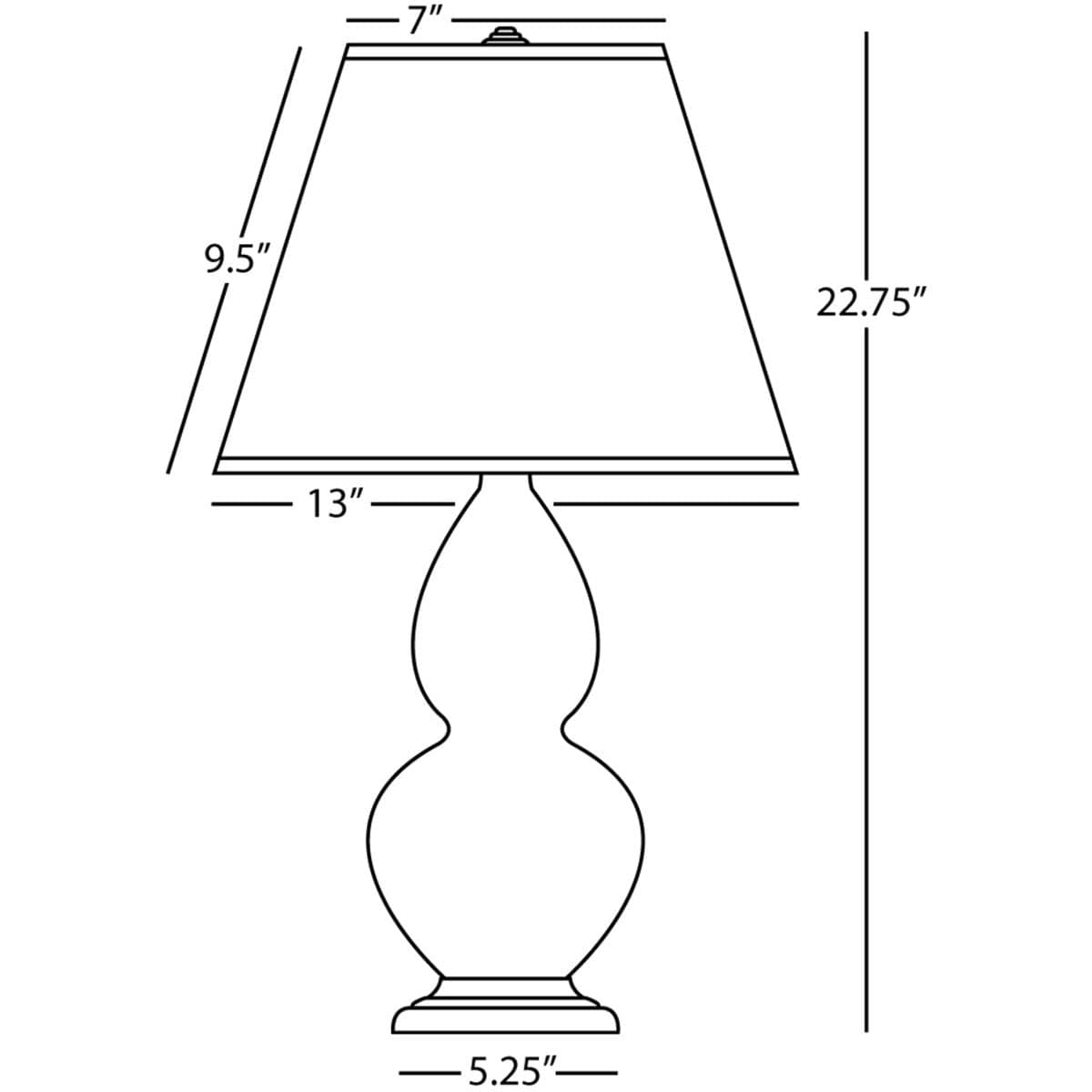 Robert Abbey Lighting Robert Abbey MN10N Small Double Gourd Table Lamp ...