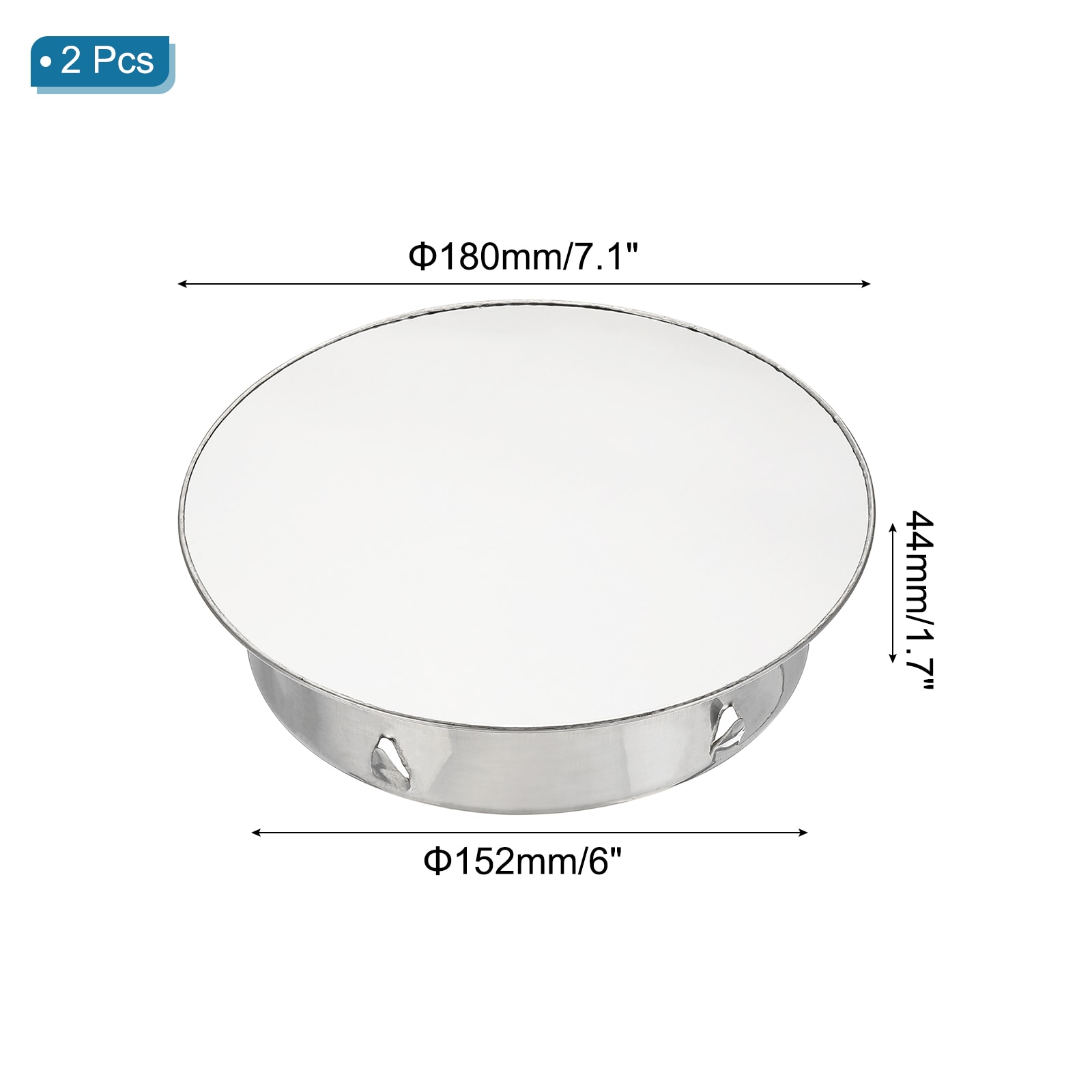 PATIKIL Chimney Hole Cap 2pcs 160mm 6.3 Inch Tightness Adjustable Round ...