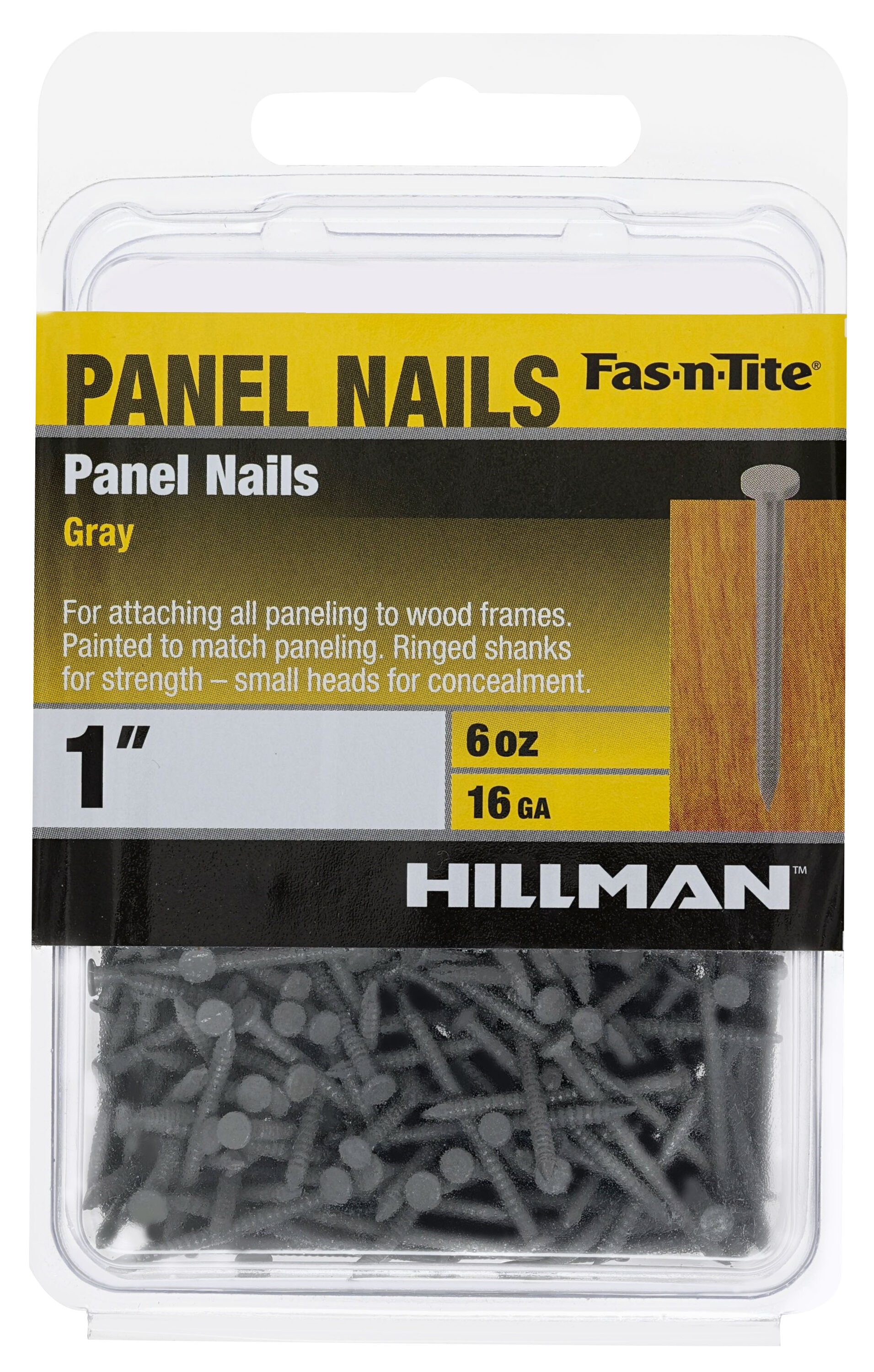 Hillman 1-in 16 -Gauge Coated Panel board nails in the Brads & Finish ...