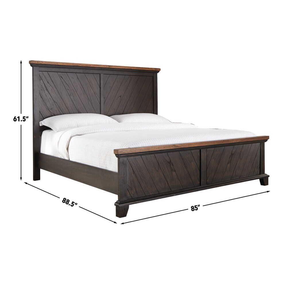 Steve Silver Bear Creek Two-tone sable and caramel King Bedroom Set in ...