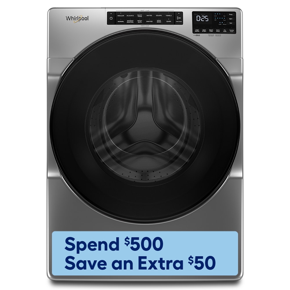 Whirlpool 5-cu ft High Efficiency Stackable Steam Cycle Front-Load ...