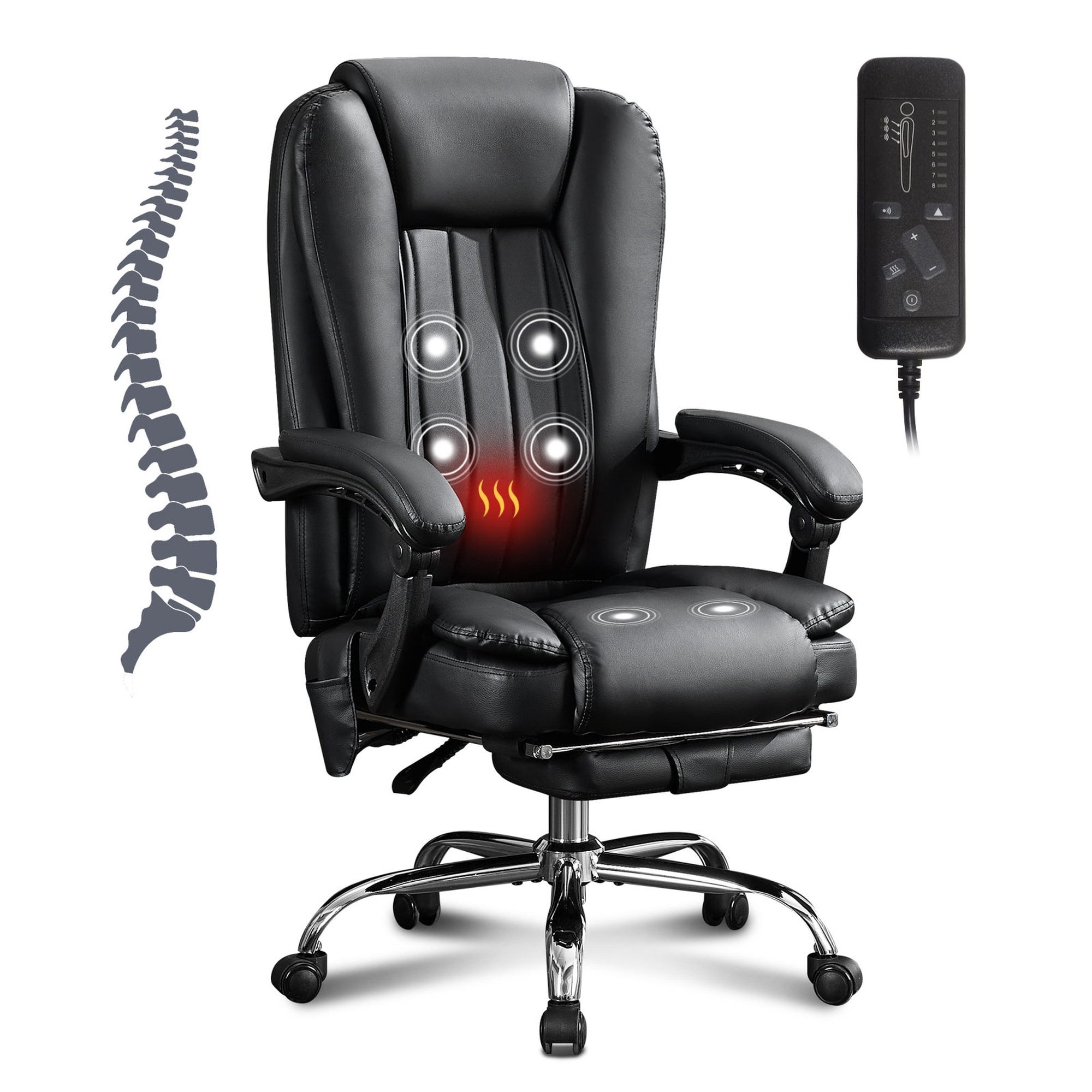 Boyel Living Massage Office Chair with Heat and 6 Vibration Points ...