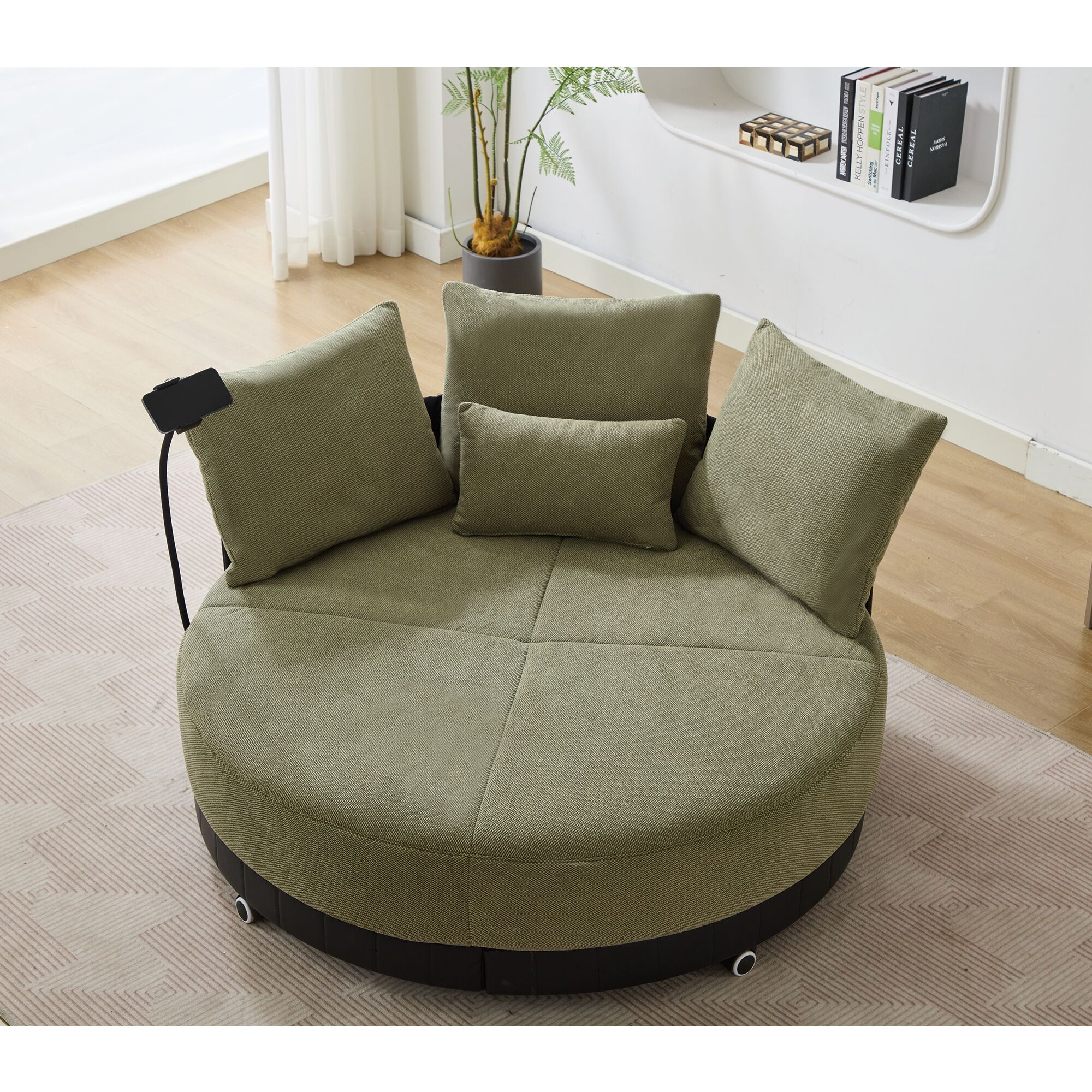 LUXEYARD Swivel Chair Couples chair Adjustable phone stand Swivel Chair ...