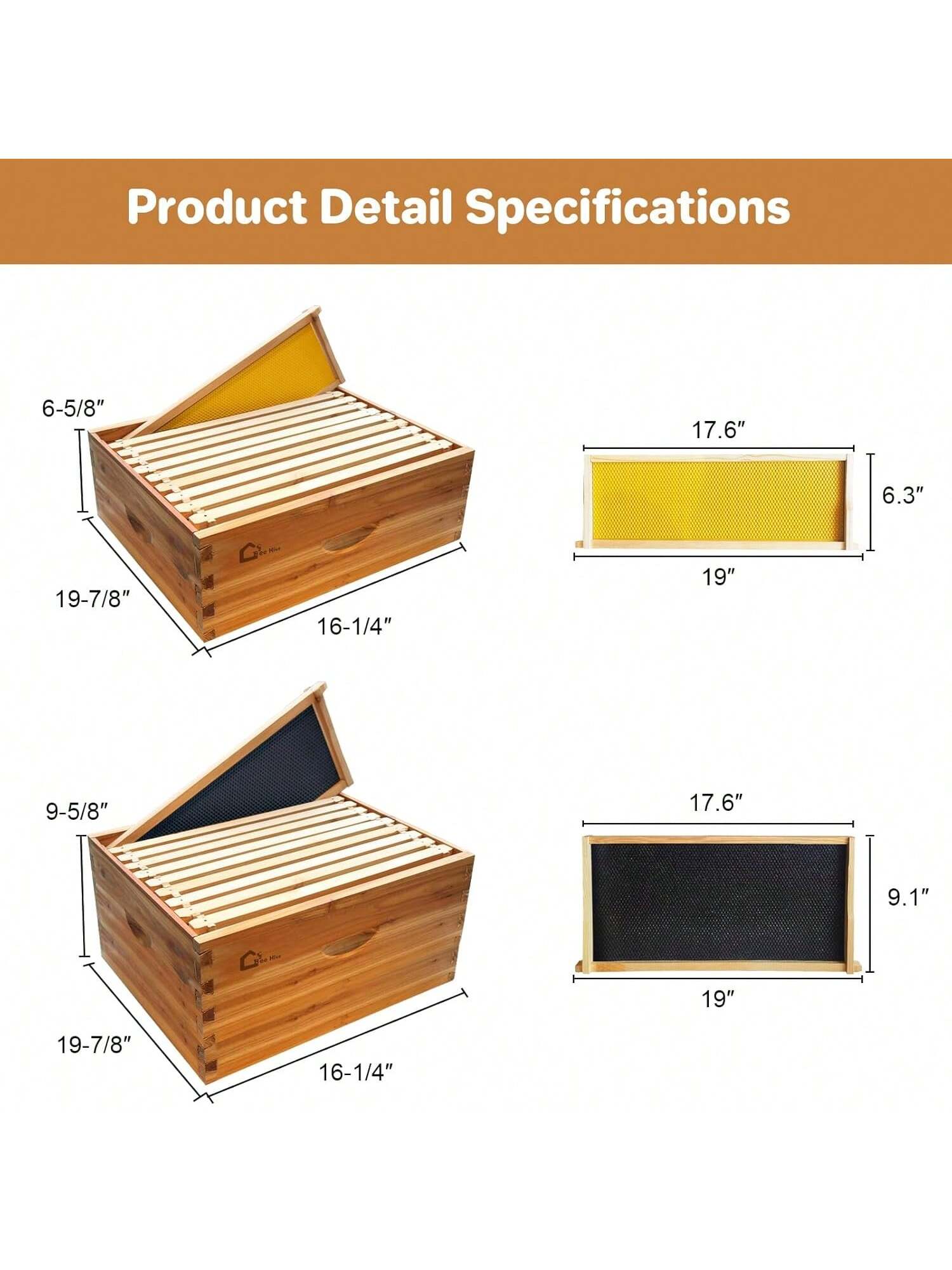 Bee Hive Frame Dimensions