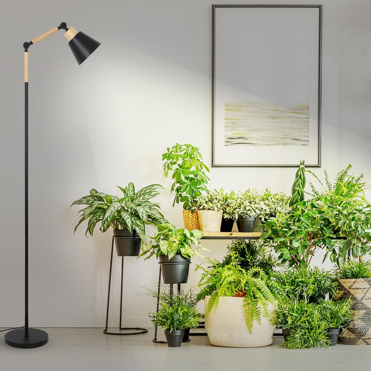 Oyezvary Full Spectrum Grow Light for Indoor Plants 20W COB Bulb Height ...