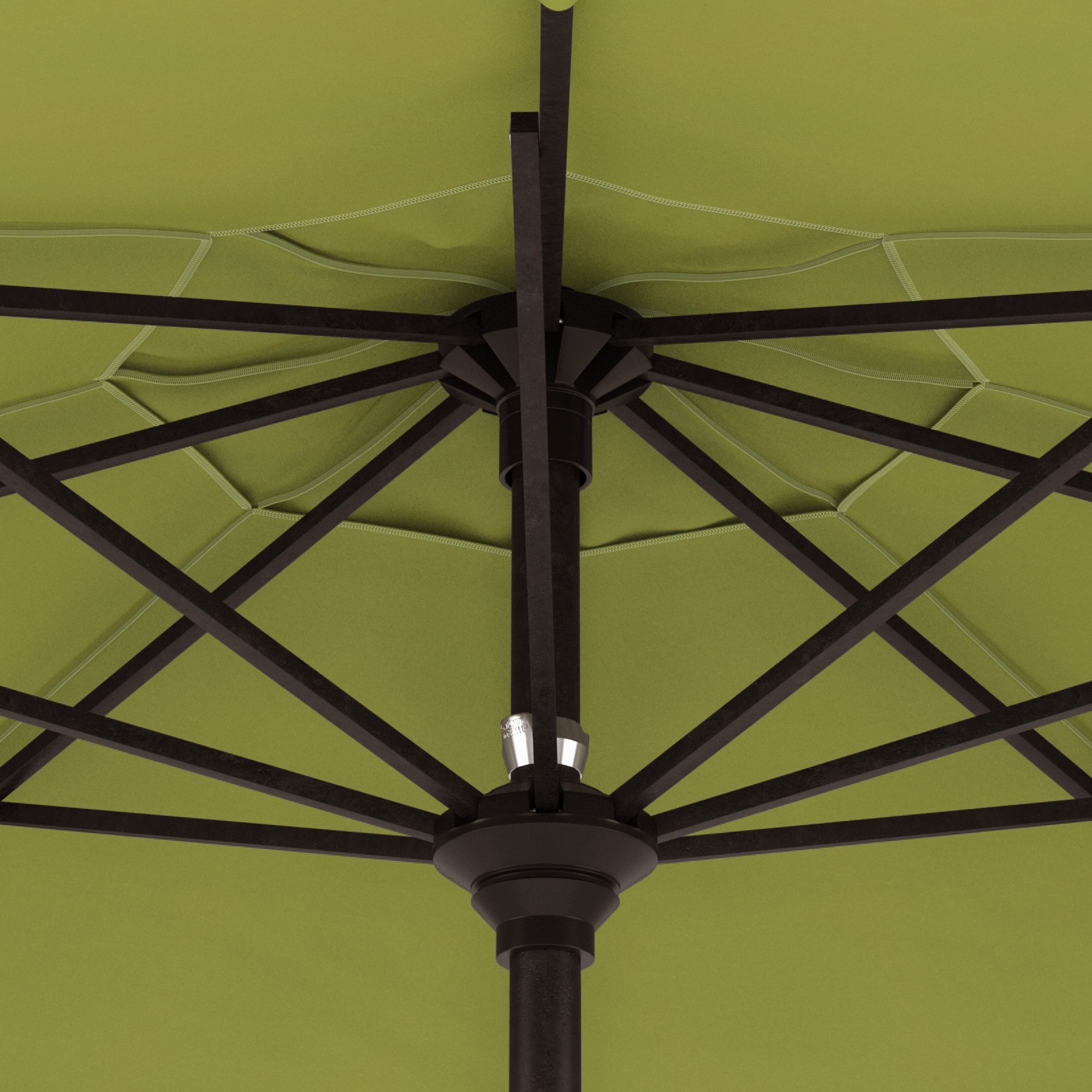California Umbrella 6-ft Aluminum Green Market Patio Umbrella ...