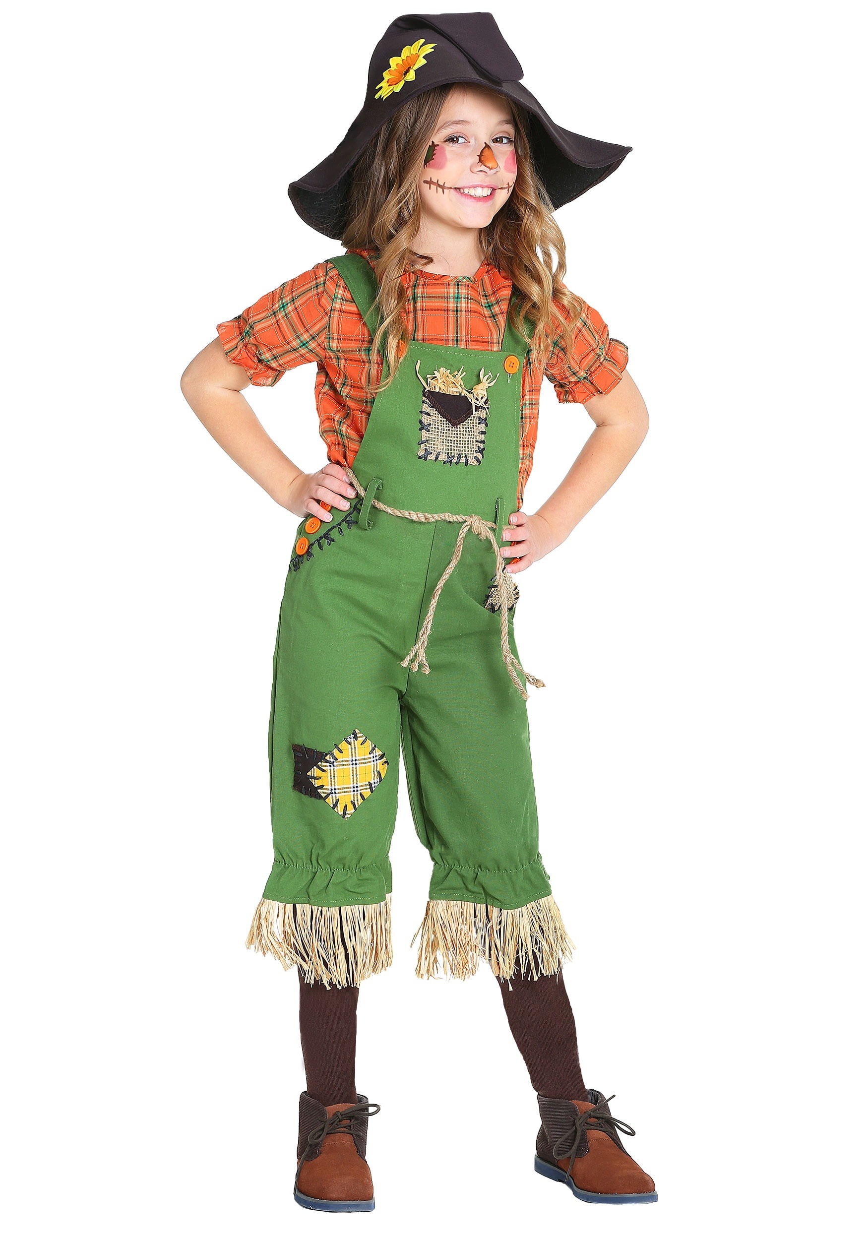 HalloweenCostumes.com FUN Costumes Scarecrow Costume for Girls Large in ...