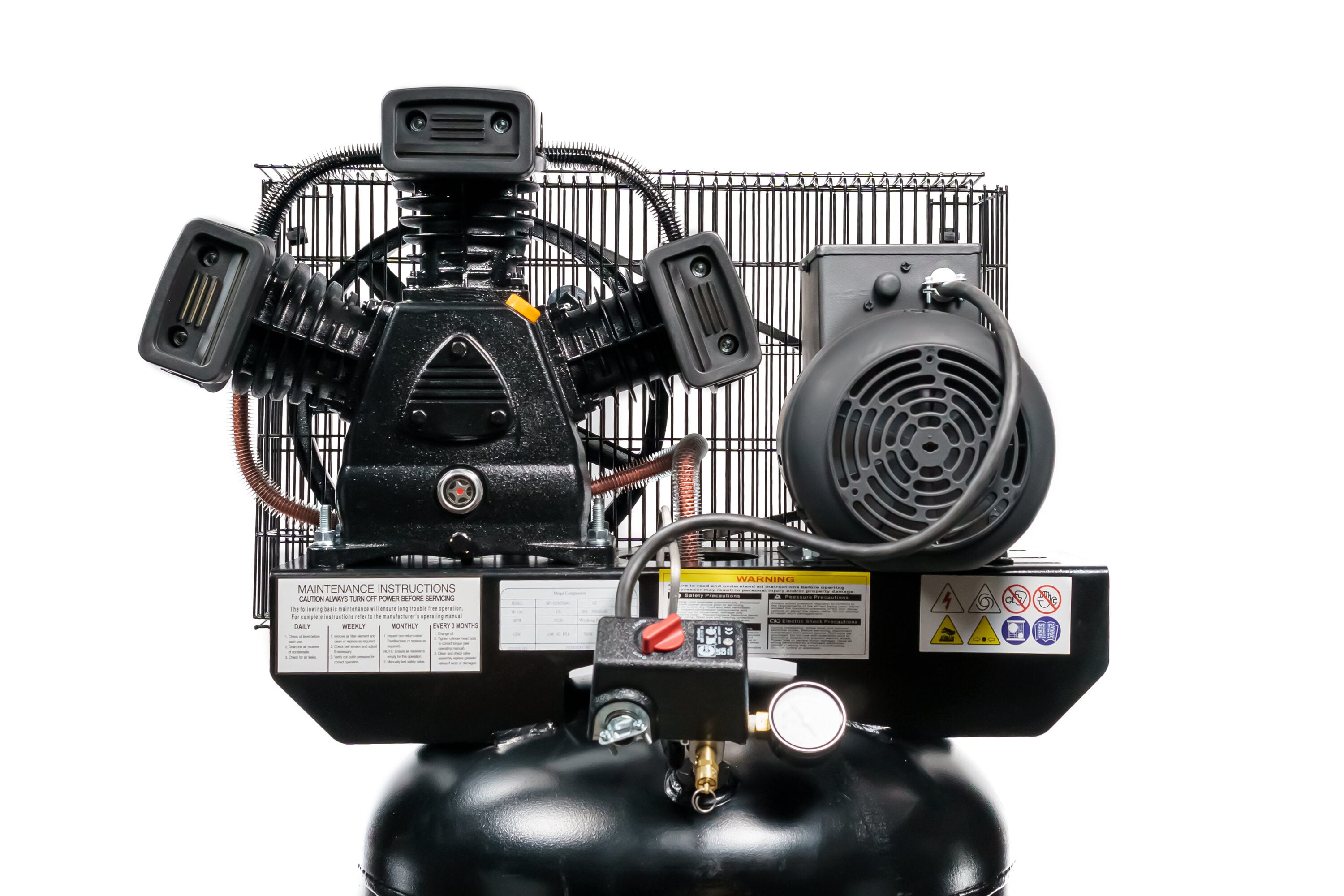 MEGA Compressor 60-Gallon Electric 150 PSI Vertical Air Compressor MP ...