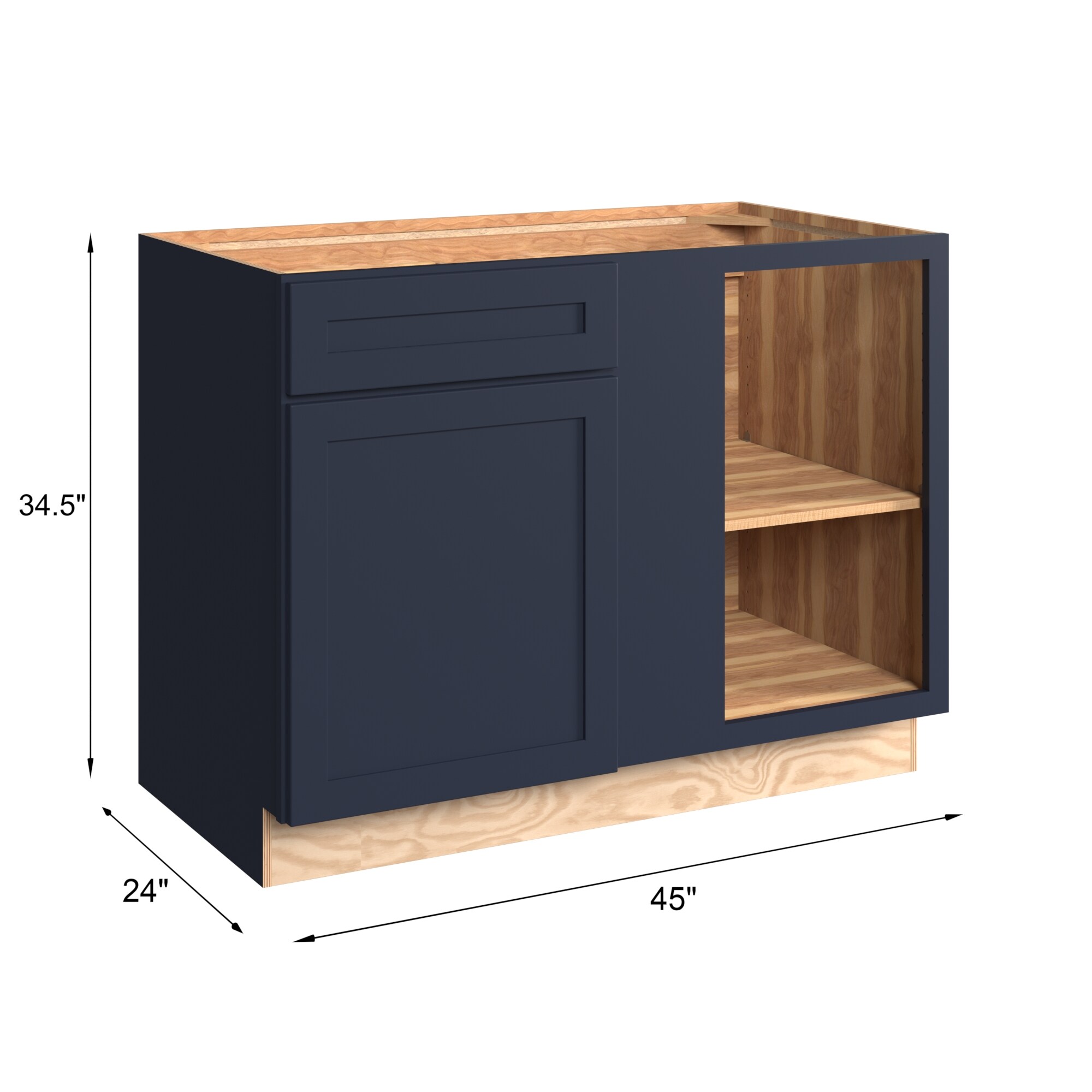 KraftMaid Momentum Deveron 45-in W x 34.5-in H x 24-in D Midnight Blind ...