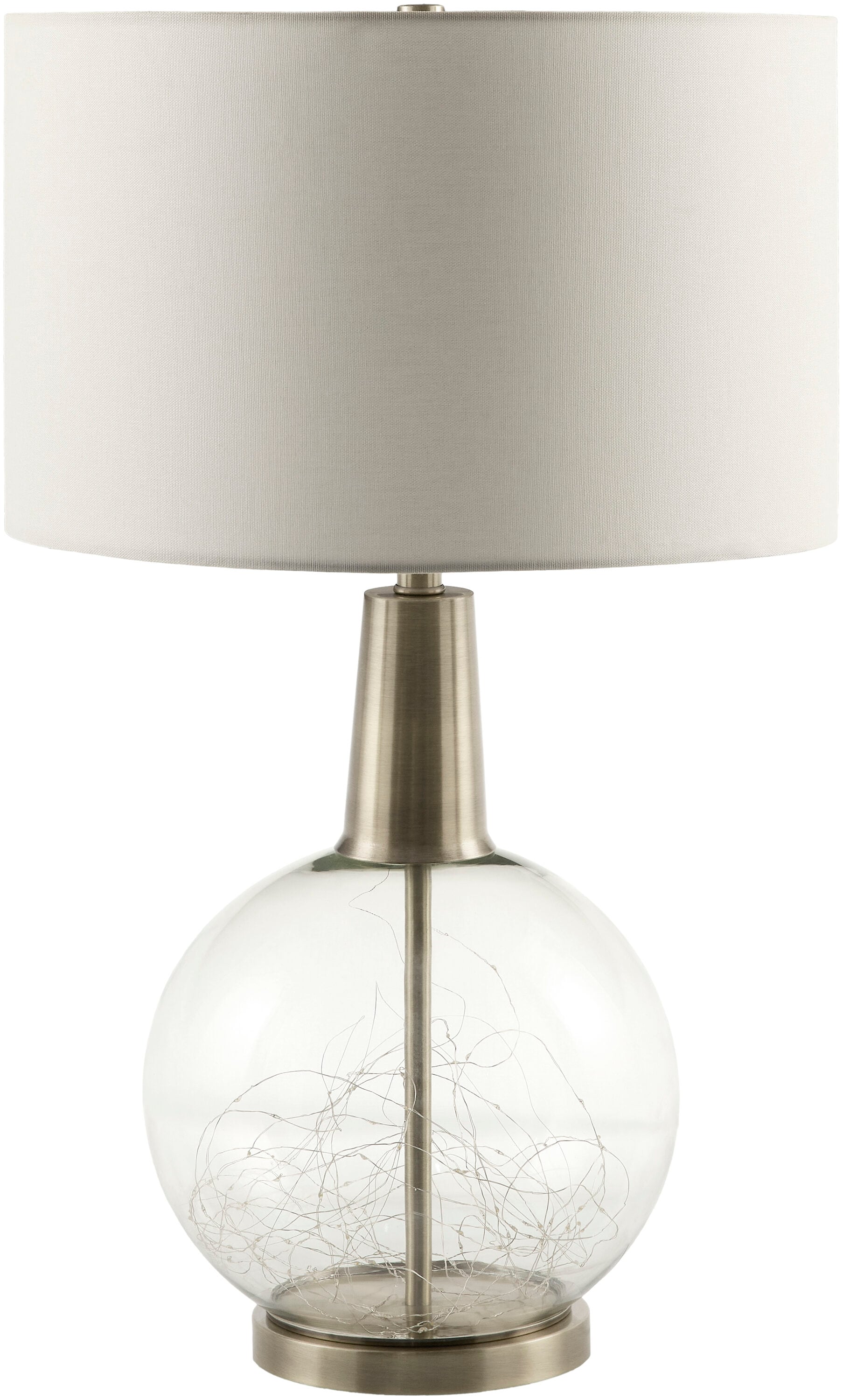 Livabliss Mittag 30-in White/Metallic - Nickel Rotary socket Table Lamp ...