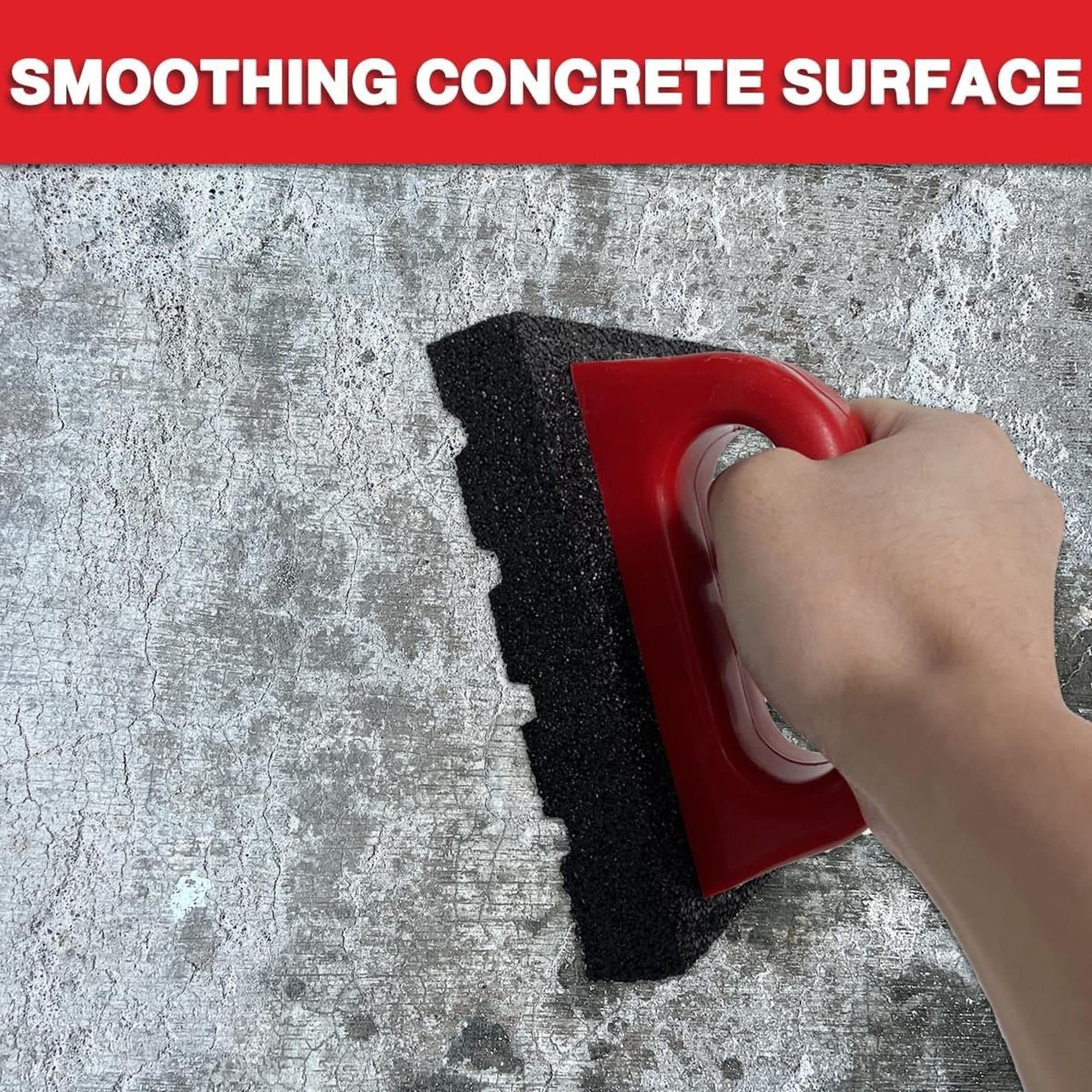 OGETFUUR 2 Pack Rub Brick Tool with Handle 20 Grit Concrete Masonry ...