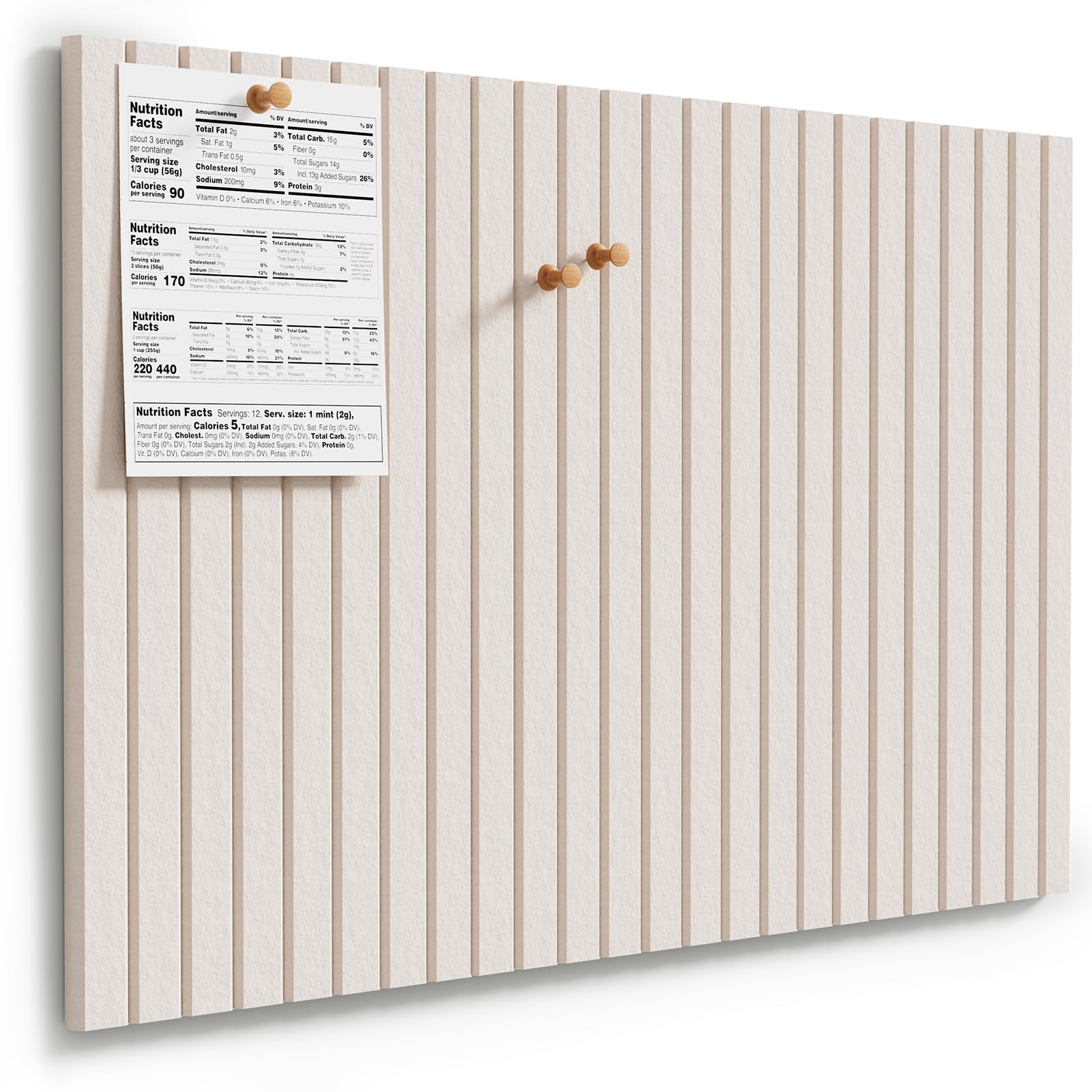 Aoibox 6 Pack 36 x 24 Inch Felt Bulletin Board Tiles Light Tan Wall ...