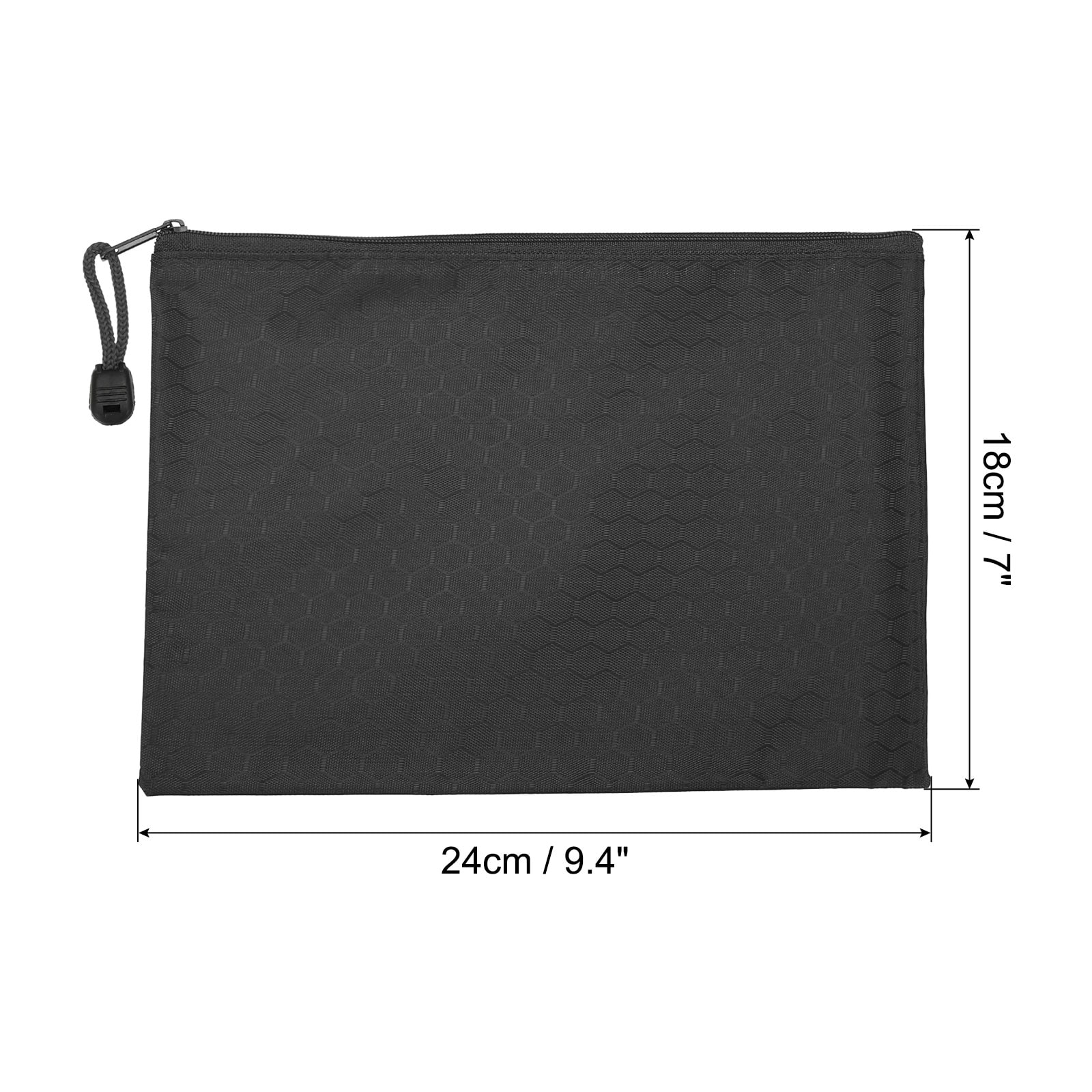 PATIKIL Waterproof Zipper File Bags 5pcs A5 Document Holders Pencil ...