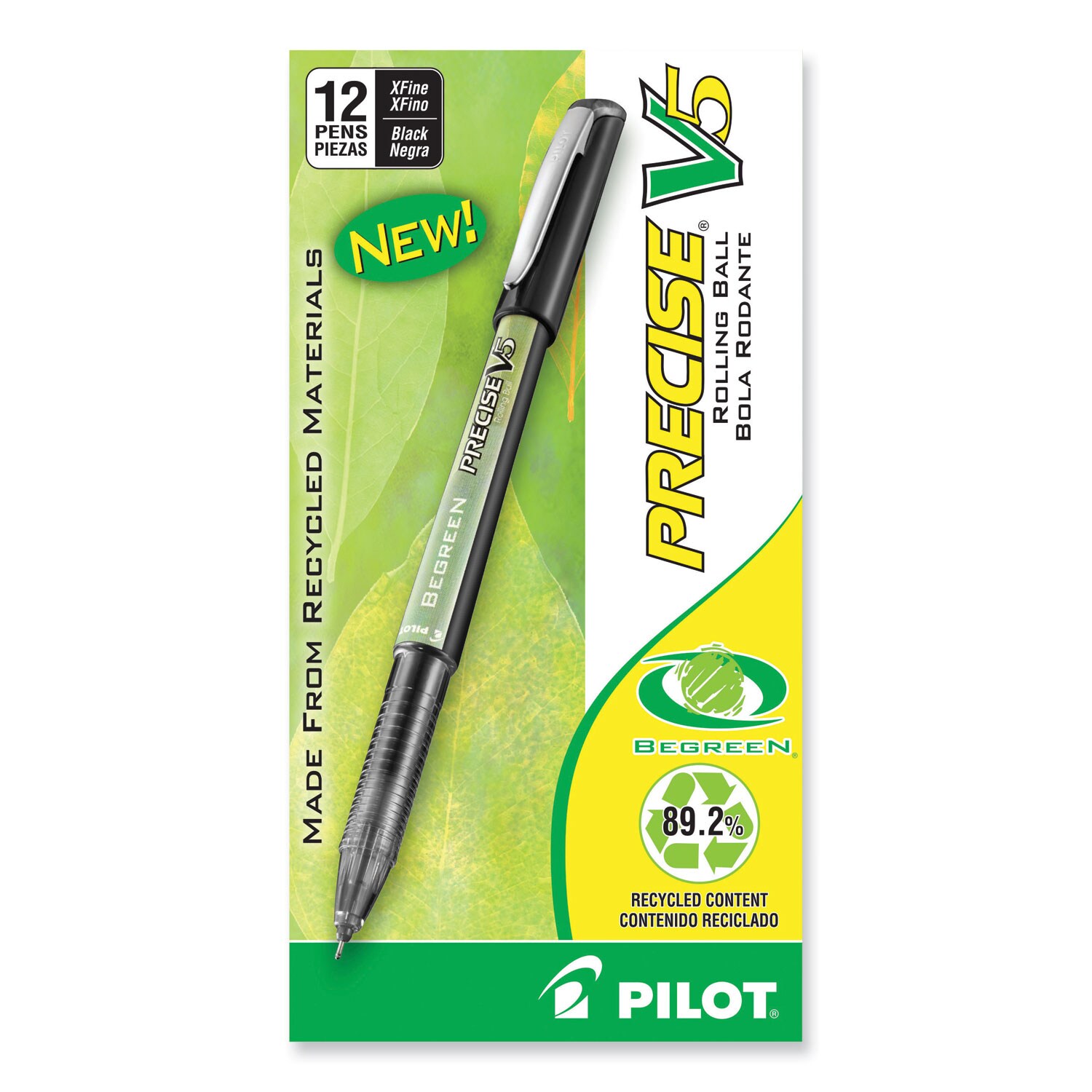 Pilot Precise V5 BeGreen Rollerball Pen Stick Extra Fine 0.5 mm Black ...