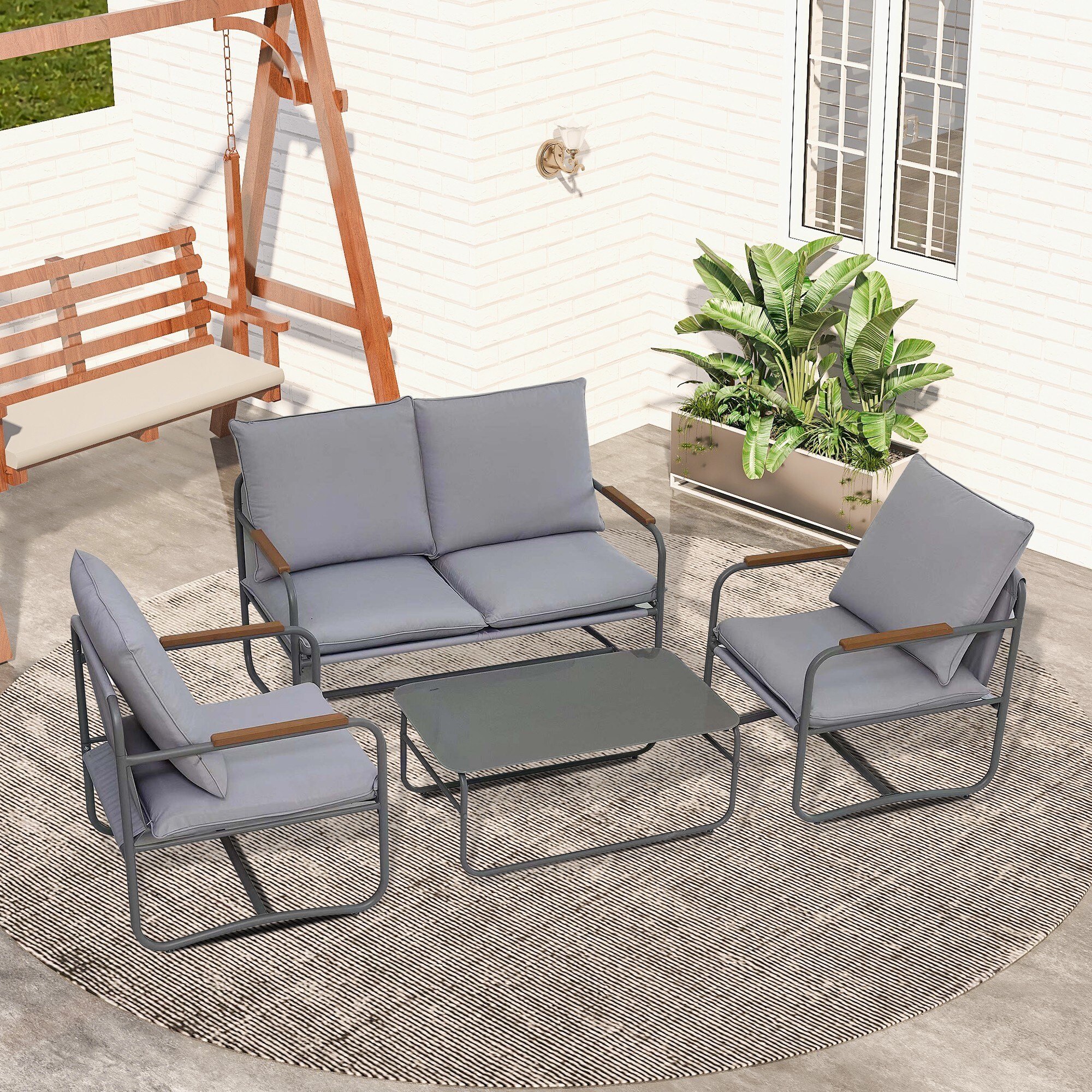 Xspracer Gray Patio Furniture Sets at Lowes.com