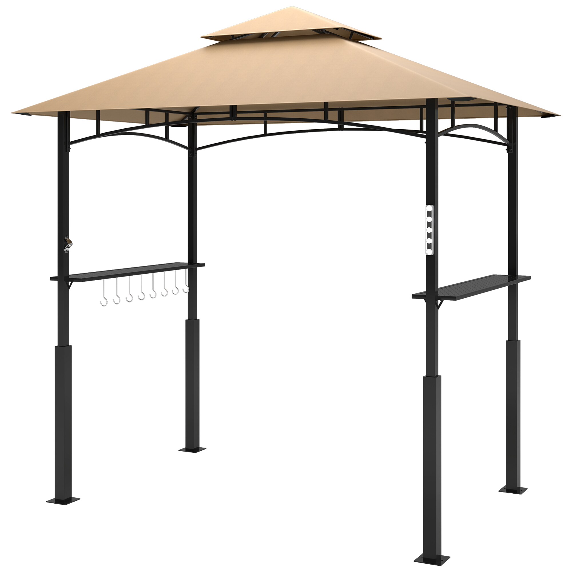 Blisstyle Dark Brown Outdoor Grill Gazebo 8 Inch X 5 Inch Gazebo ...