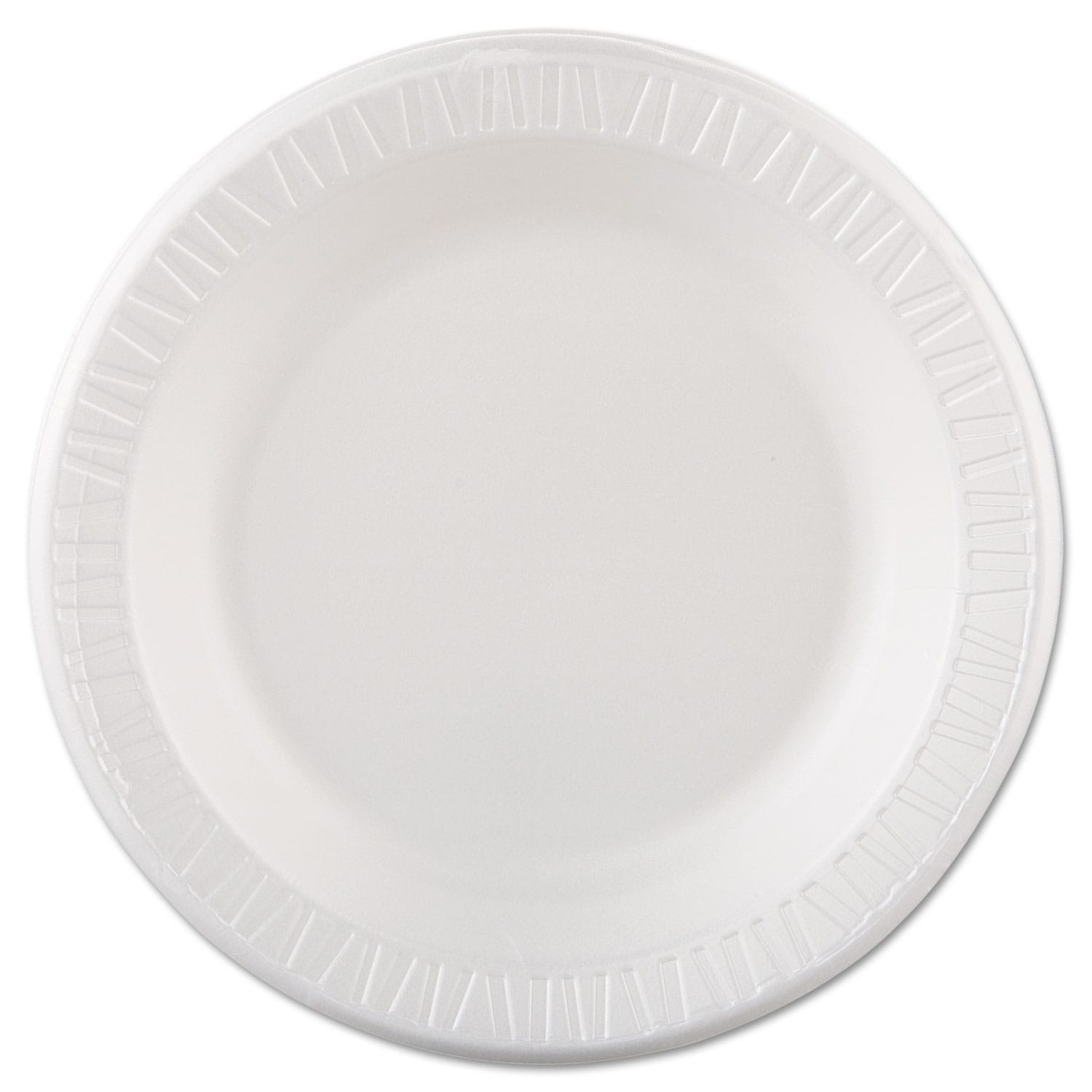 Dart Quiet Classic Laminated Foam Dinnerware Plate 10.25 Inch dia White ...