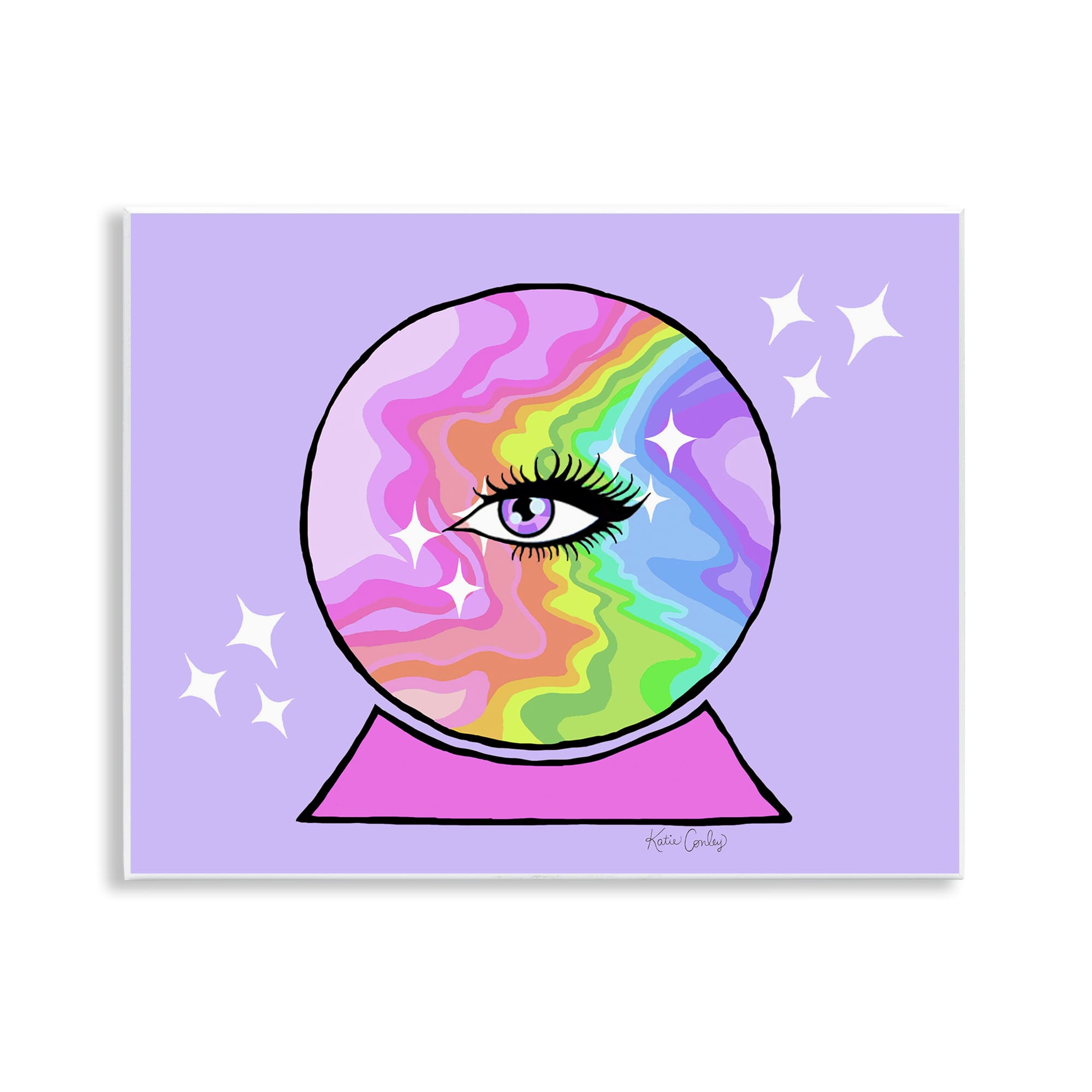 Stupell Industries Mystical Crystal Ball Eye Wall Plaque Art By Katie ...