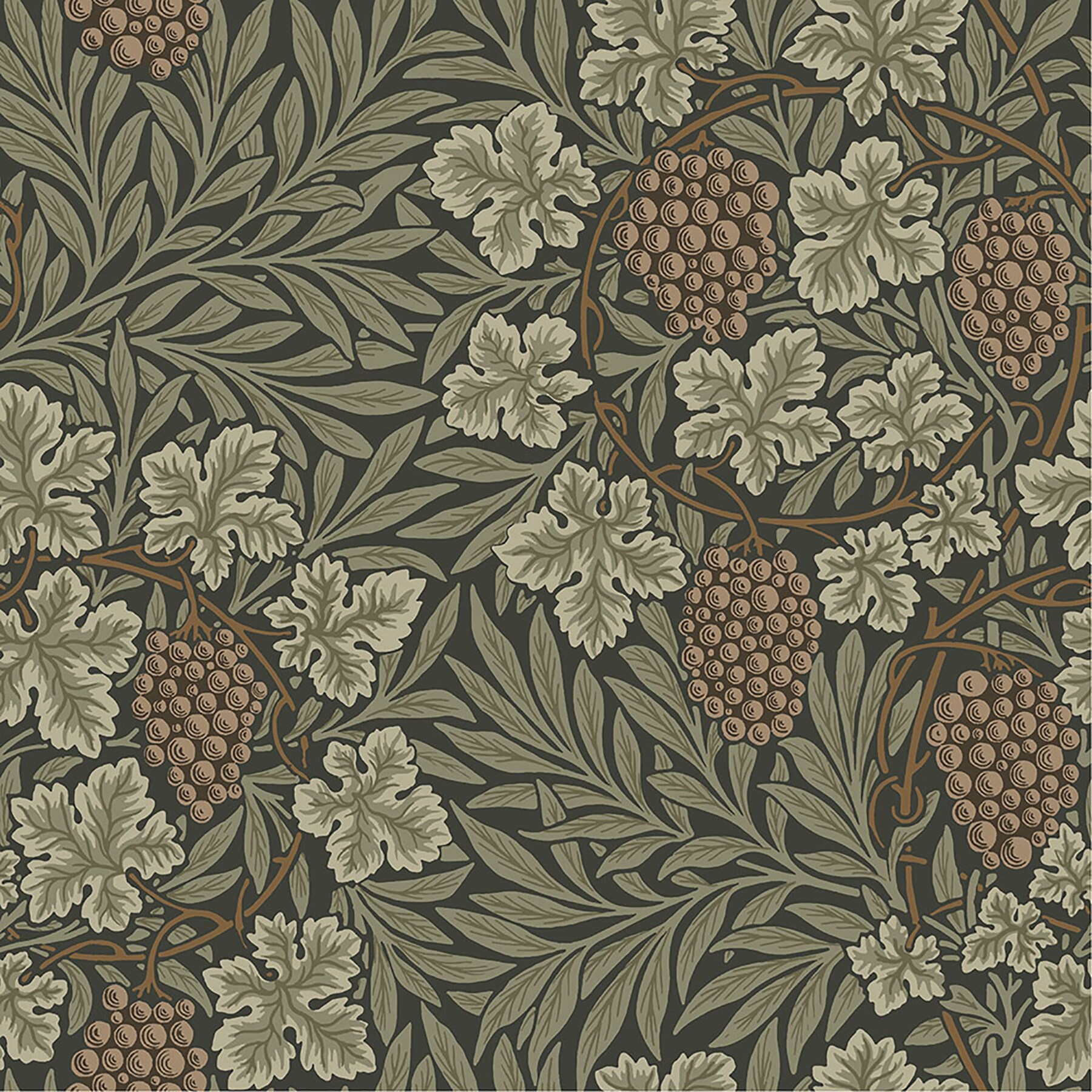 A-Street Prints 57.5-sq ft Green Non-woven Ivy/Vines Unpasted Wallpaper ...