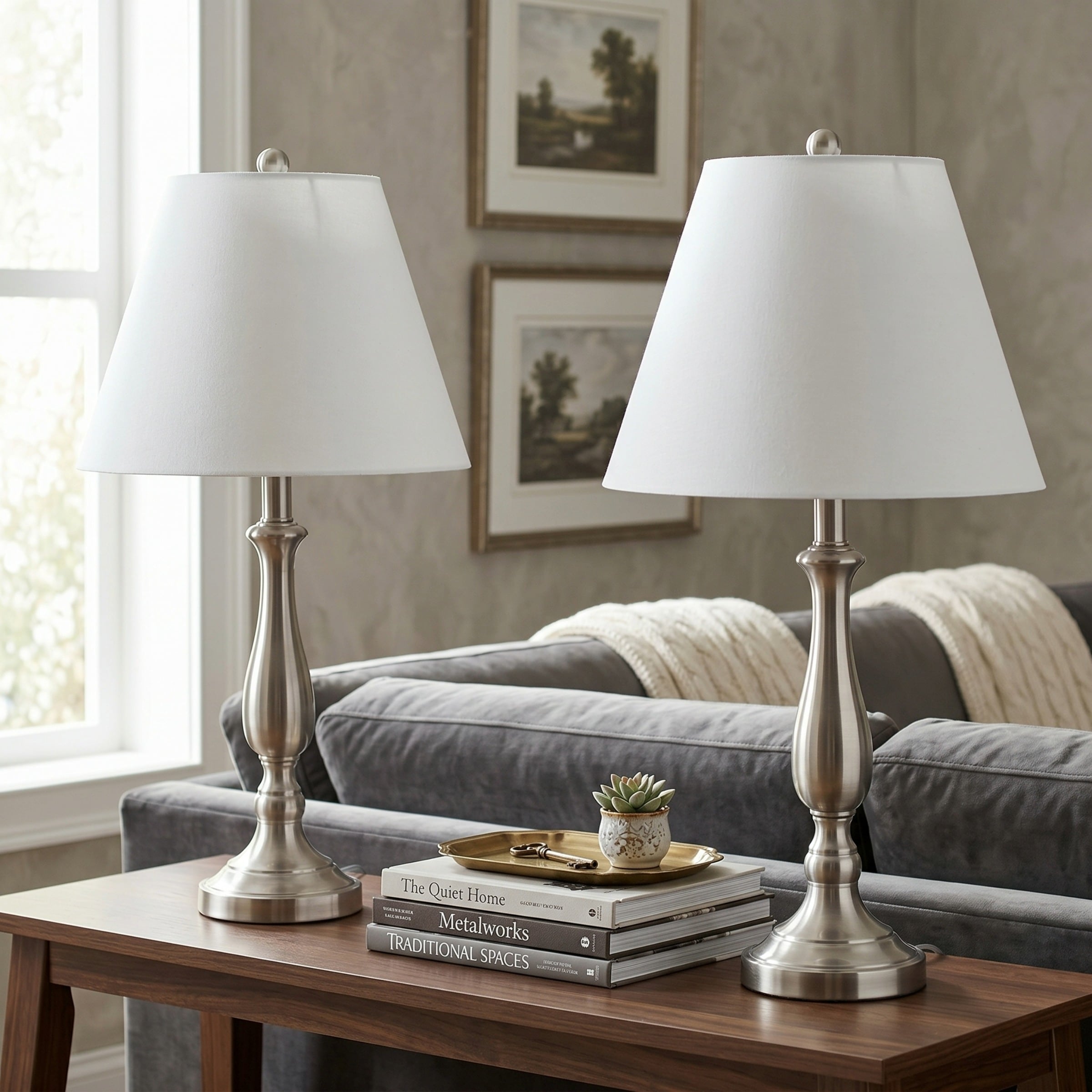 Stainless steel Lamps & Lamp Shades at Lowes.com