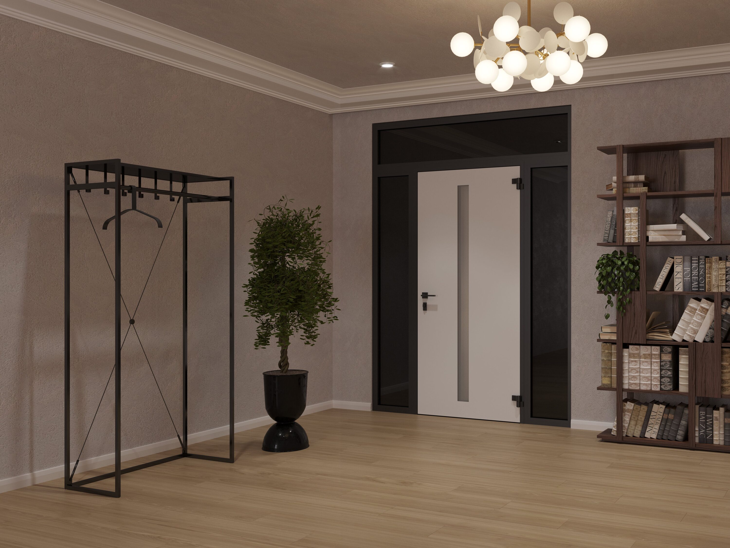 Vdom doors VDOMDOORS HIDDEX0155 Exterior Prehung Steel Door with Double ...