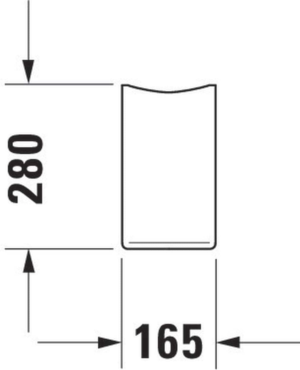 Duravit Starck 3 Porcelain Bathroom Sink Shroud at Lowes.com