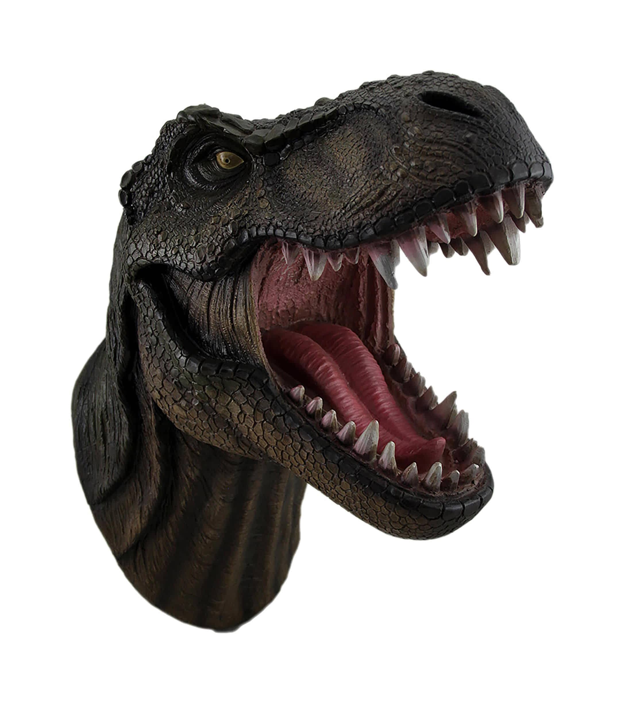 Zeckos Jurassic Jaws Snarling Tyrannosaurs Rex Wall Mounted Dinosaur ...