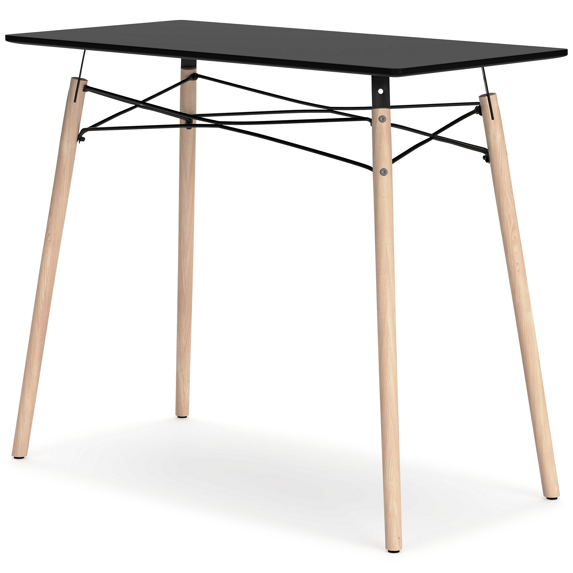 Signature Design by Ashley Jaspeni 36 Inch Black and Natural Wood Home ...