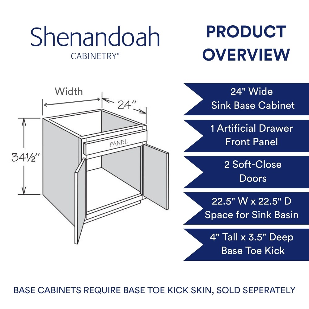 Shenandoah Stemson 24-in W x 34.5-in H x 24-in D Linen Painted Sink ...