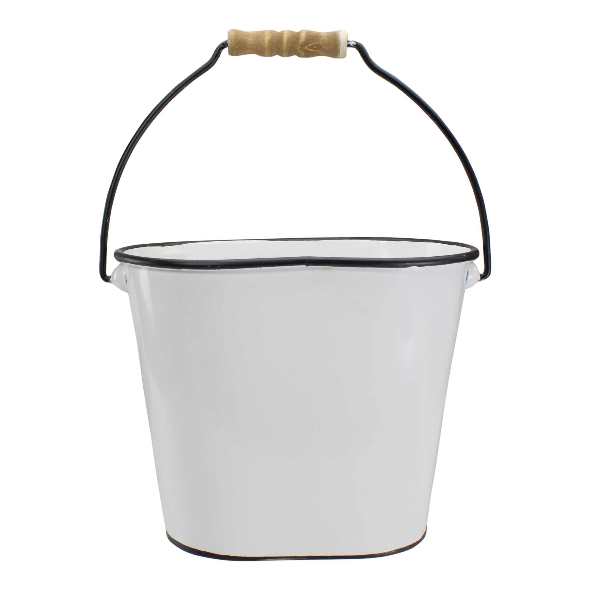 Northlight Lemons Farmer's Market Metal Bucket with Handle - 10.5 inch ...