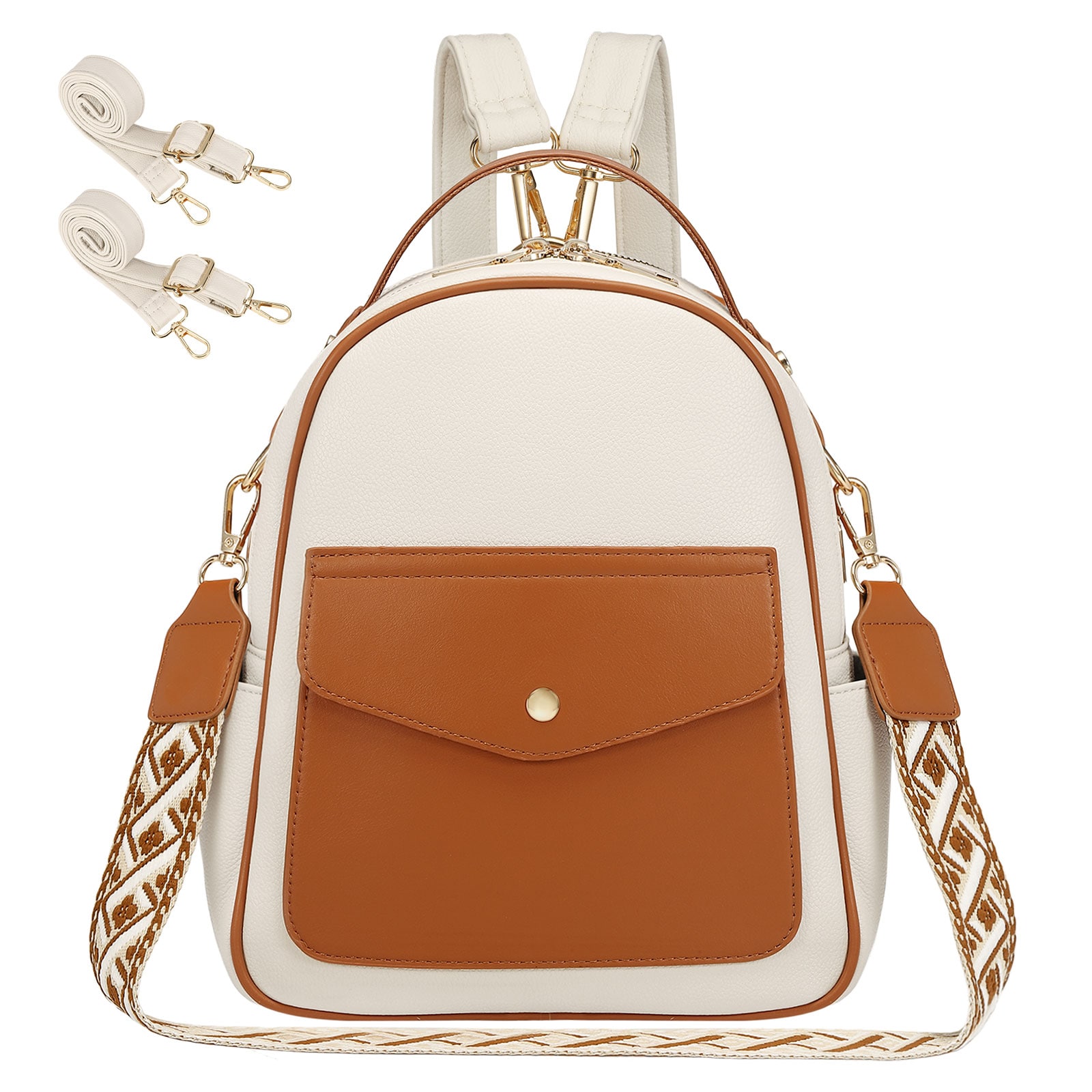 Unique Bargains Small Backpack Purse for Women PU Leather Mini Backpack ...