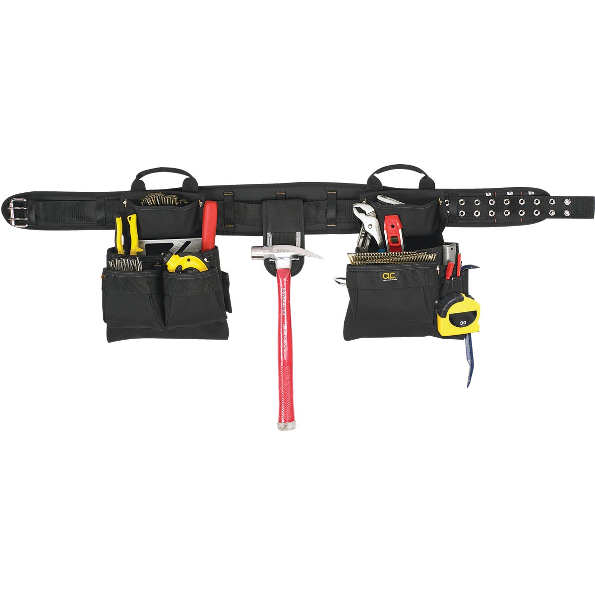 Custom LeatherCraft 5608 4-Piece Carpenter's 17-Pocket Tool Belt with ...