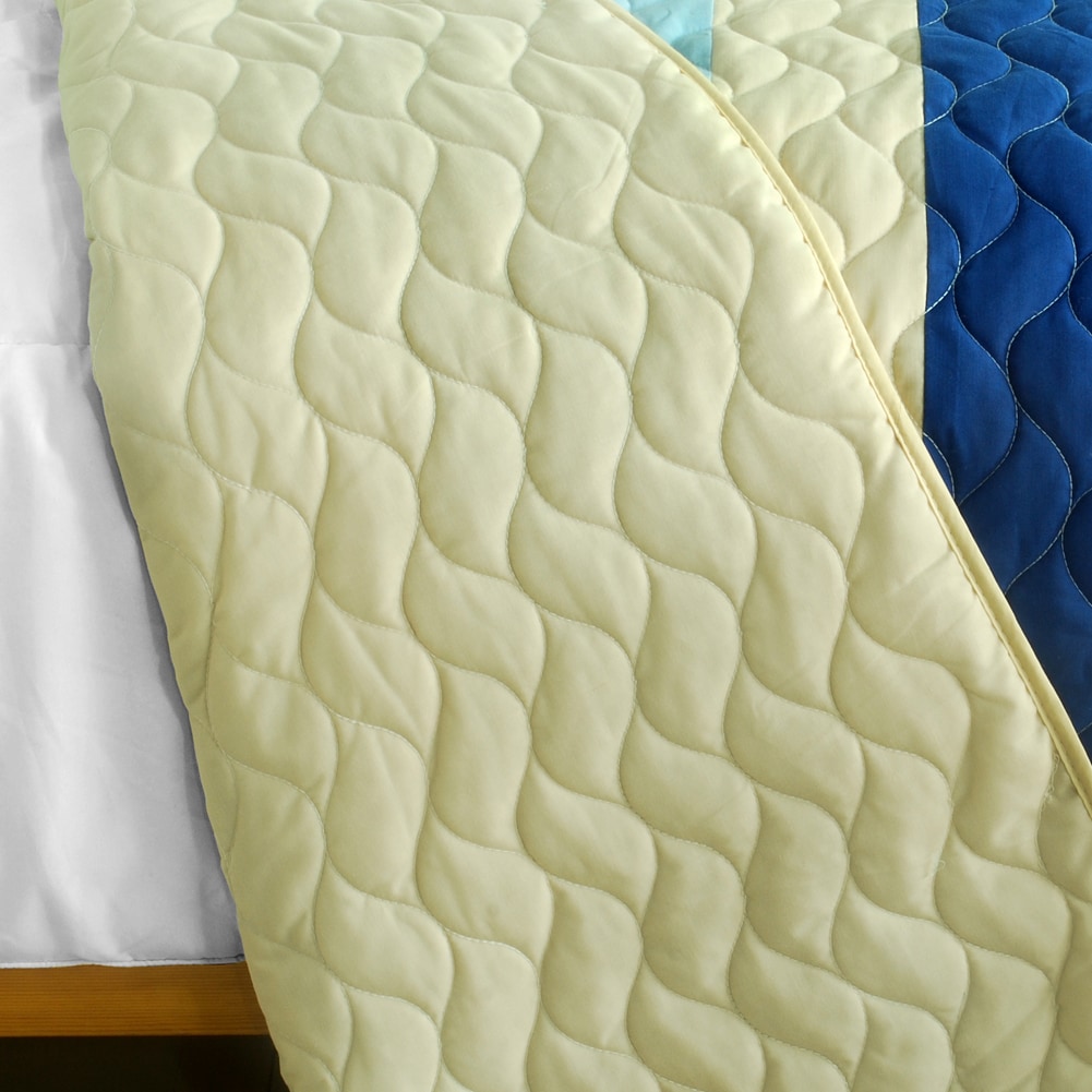 Slickblue 3-Piece Full Queen Reversible Patchwork Quilt Set with ...
