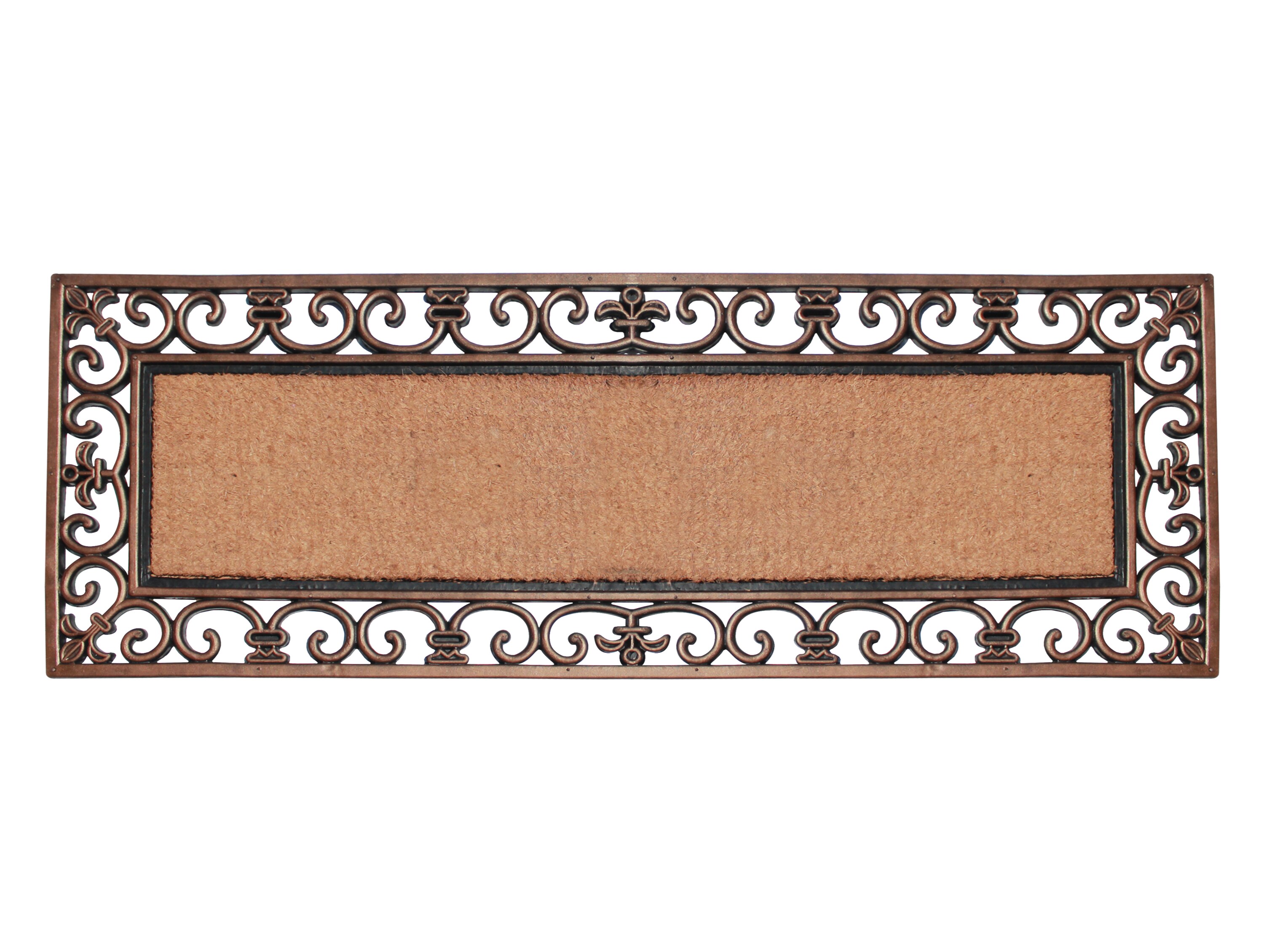 A1 Home Collections Natural Coir and Rubber Door Mat 18-in x 48-in ...