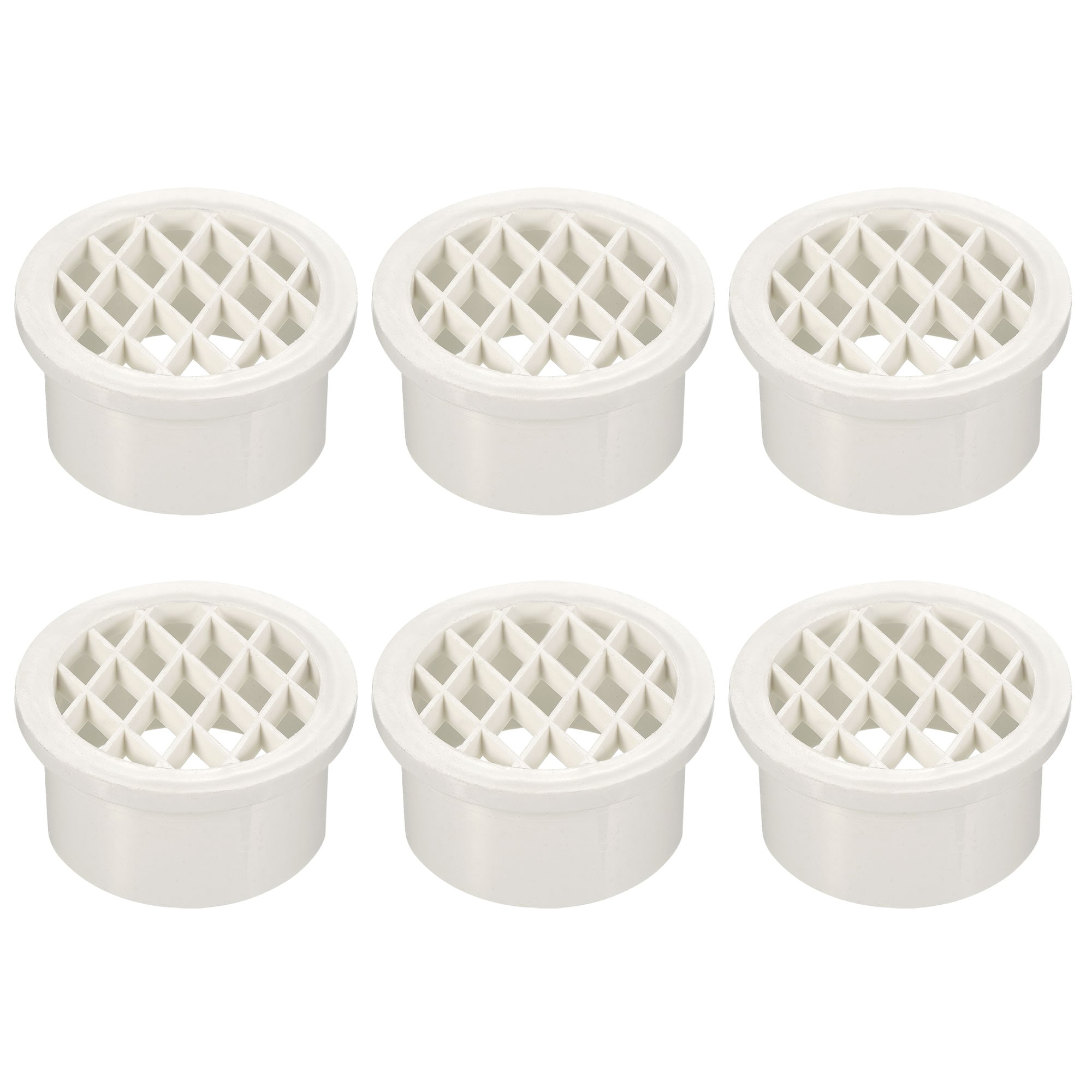 PATIKIL Duct Pipe Connector Flange 45.5mm OD 15pcs PVC Straight Insert ...