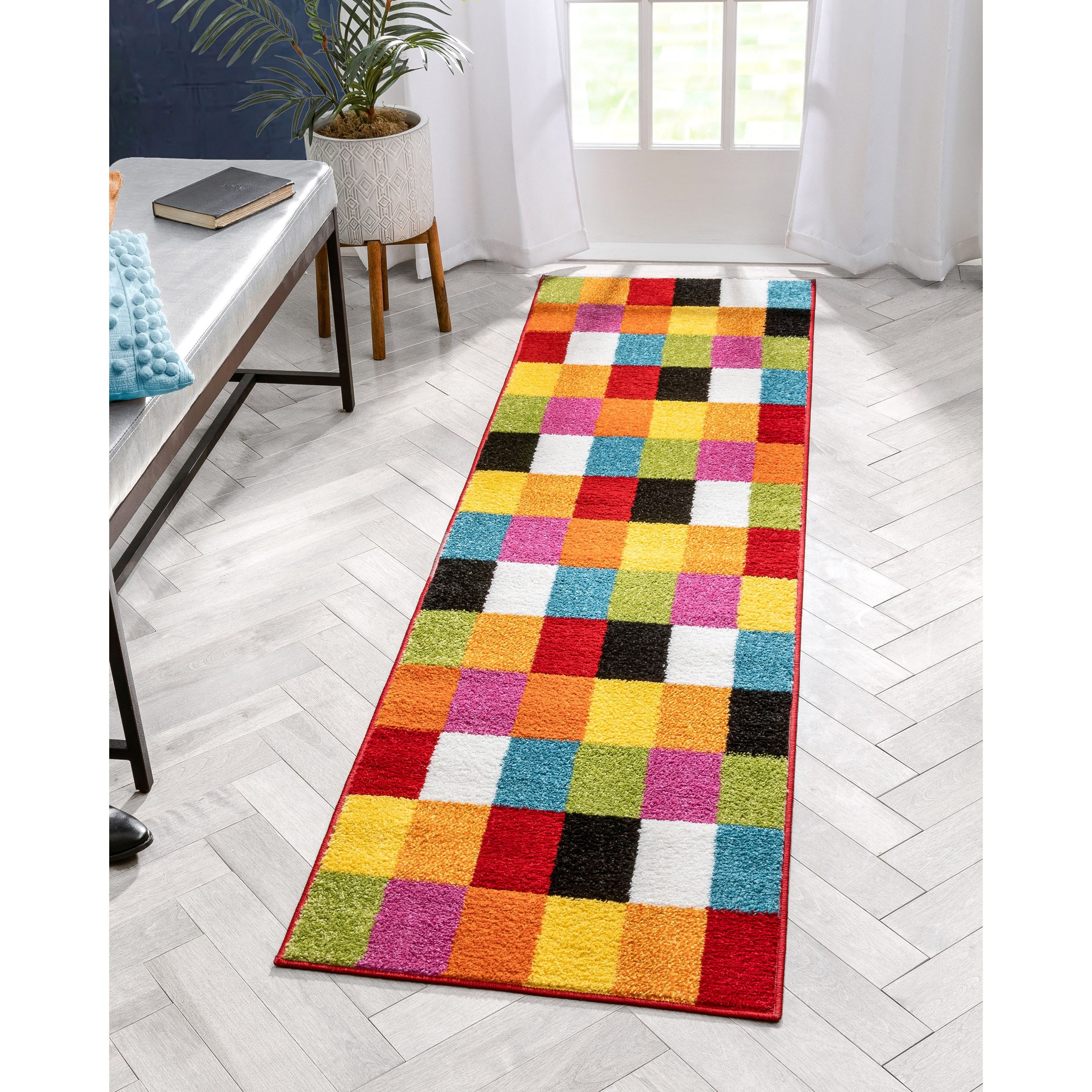 Well Woven Starbright 2 x 7 Indoor Geometric Runner Rug at Lowes.com