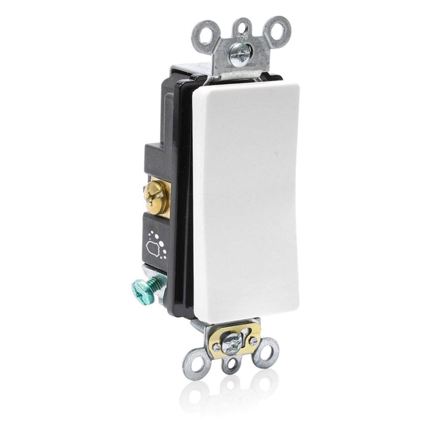 Leviton Decora Plus 20 amps Antimicrobial Treated Rocker AC Quiet ...