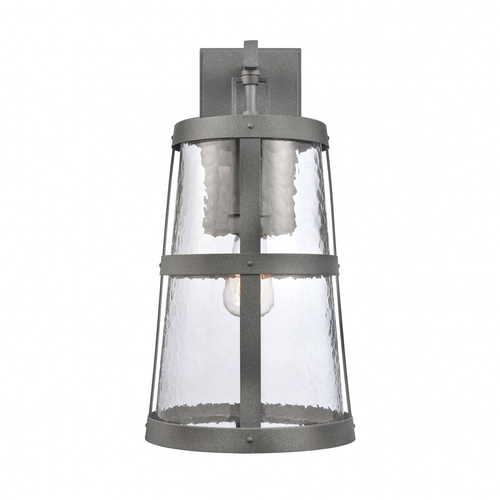 ELK Home Dakota Distressed Zinc 1 - Light Wall Light - Hardwired ...