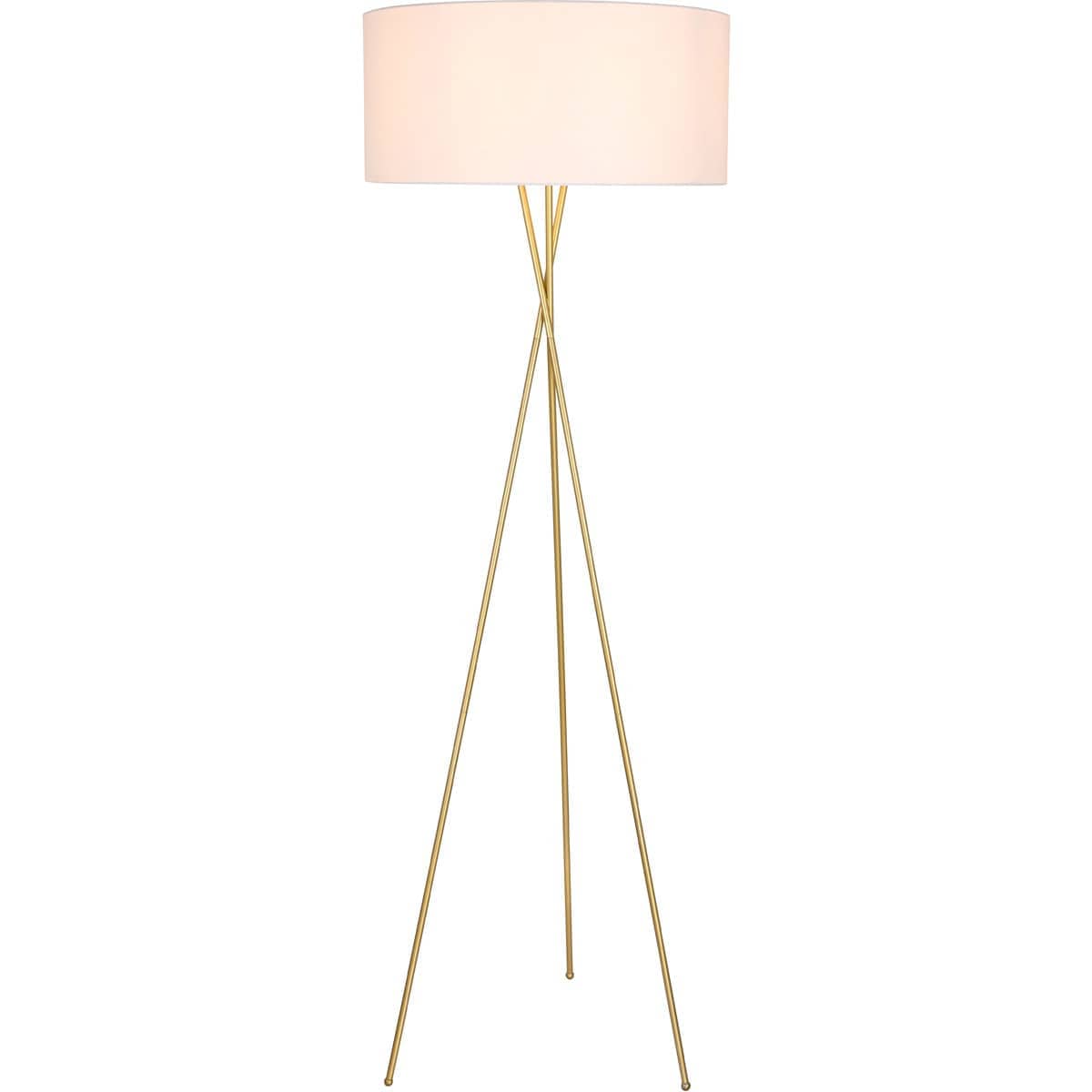 Elegant Lighting Living District LD6191BR Cason 66 inch 60 watt Brass ...